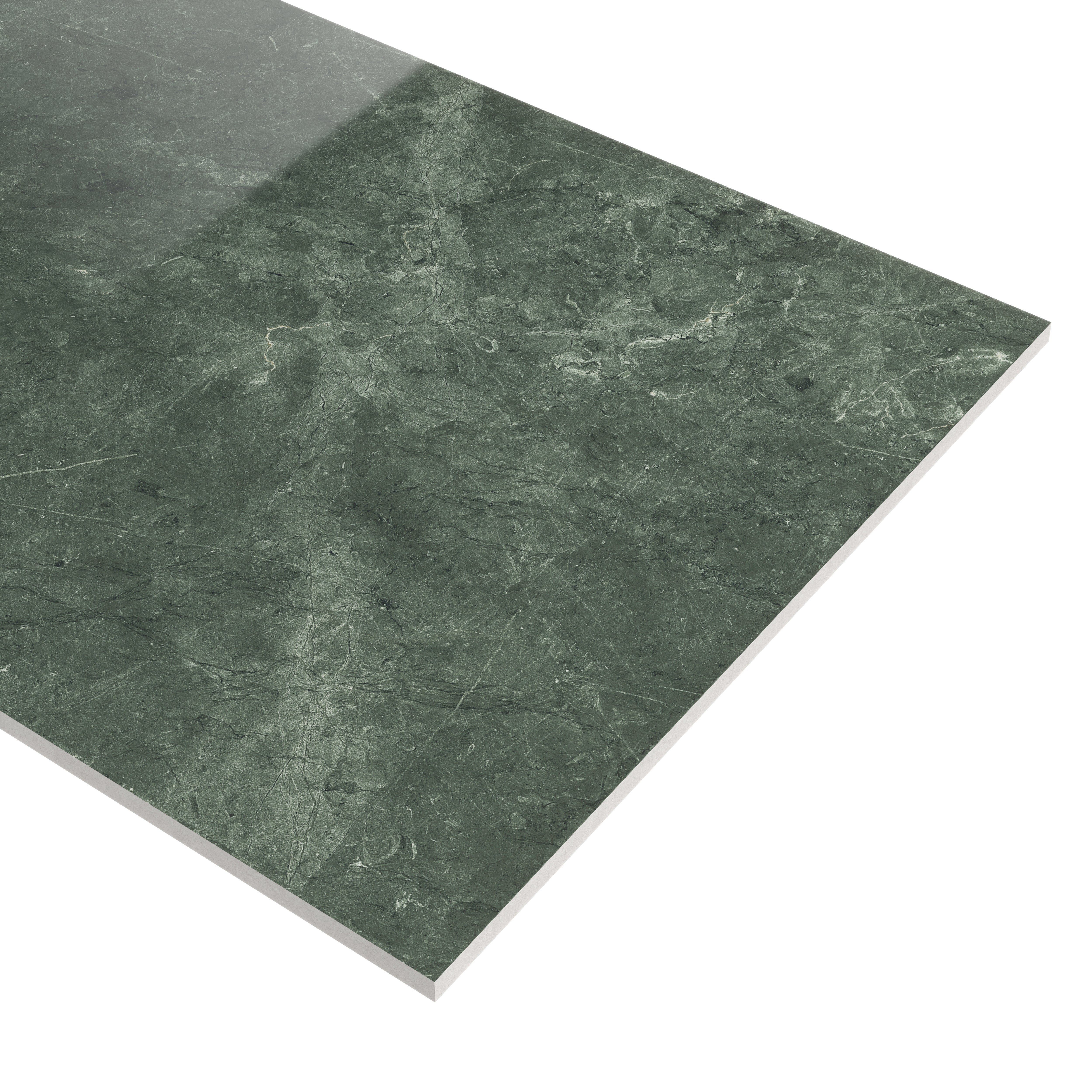 Carrelage mural effet marbre vert brillant l.40 x L.80 cm Murano ...