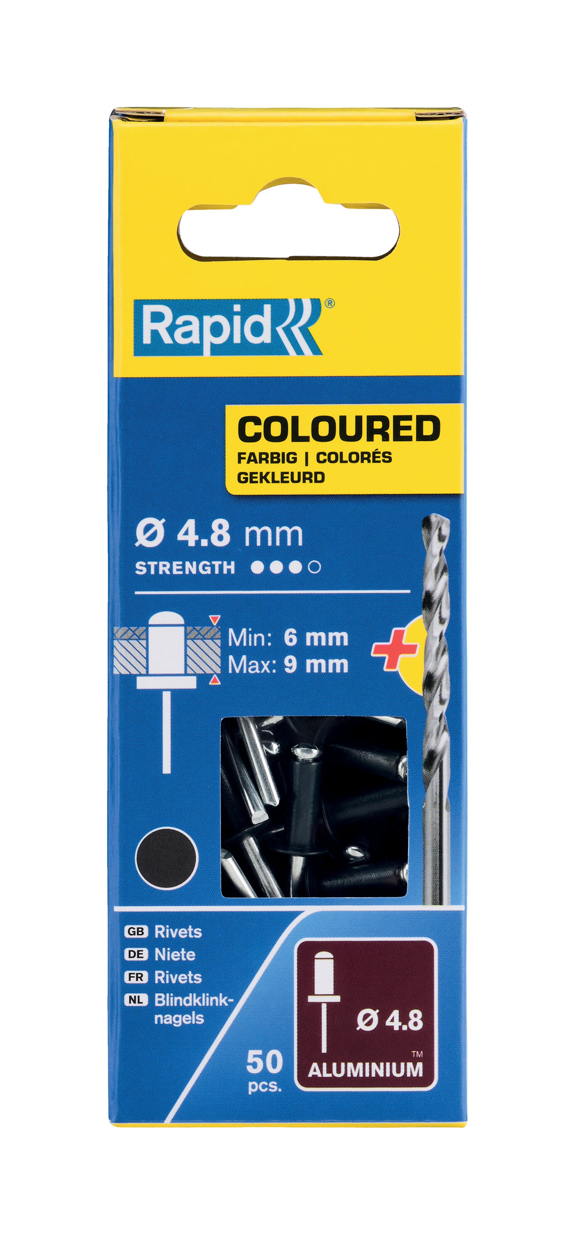 Rivets acier Diam.4.8 x H.12 mm RAPID | Leroy Merlin