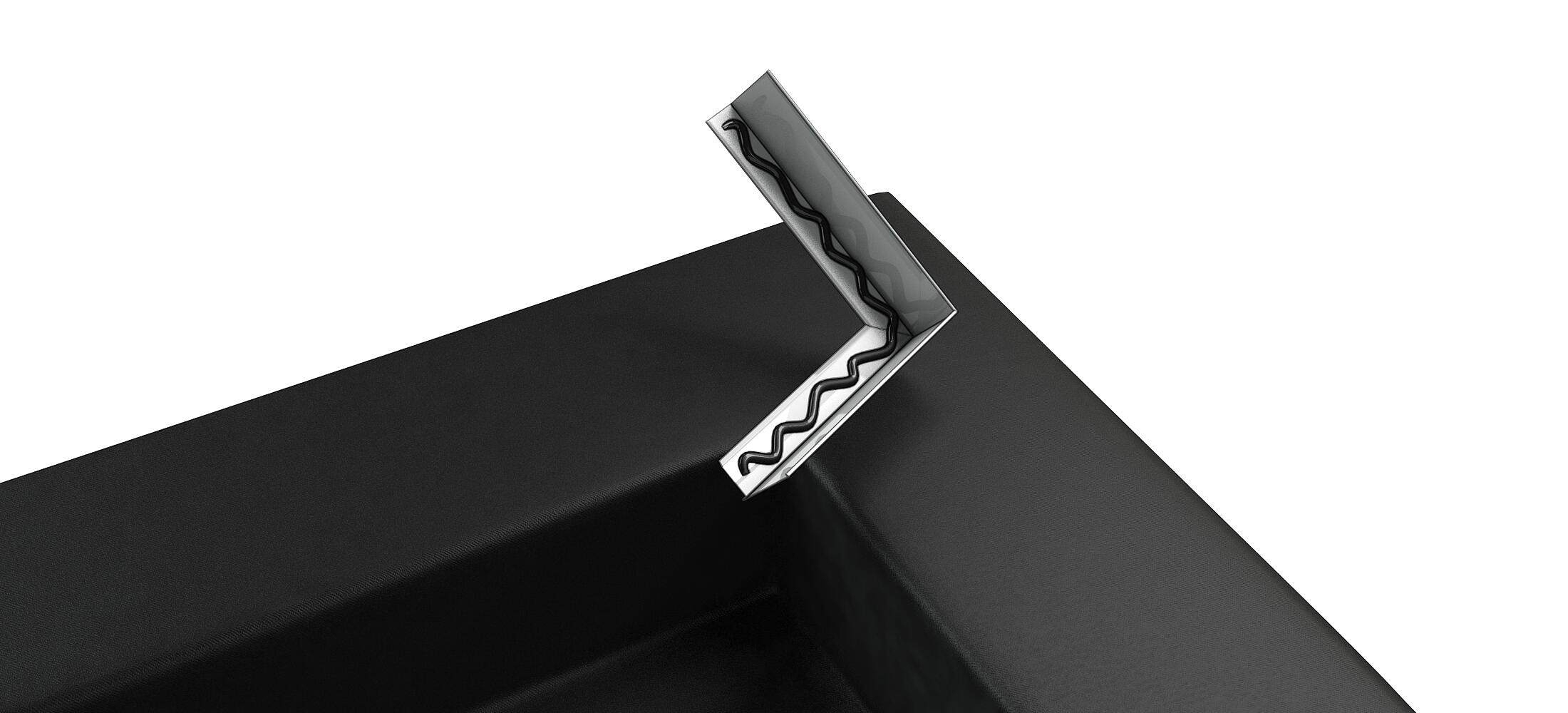 Profilé de fixation pour membrane d'étanchéité x L.2 m gris / argent ...