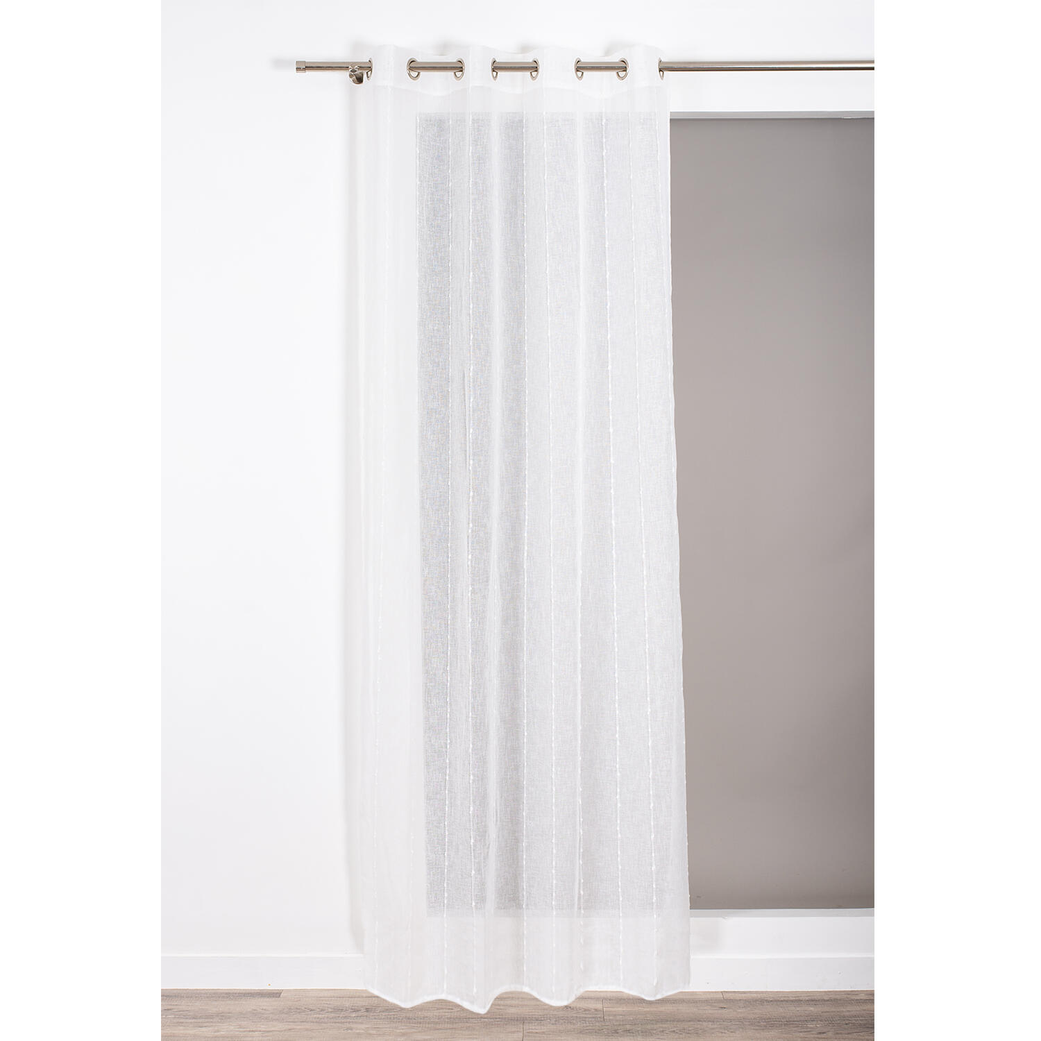 Voilage tamisant, Mindelo, blanc H.240 x l.140 cm | Leroy Merlin