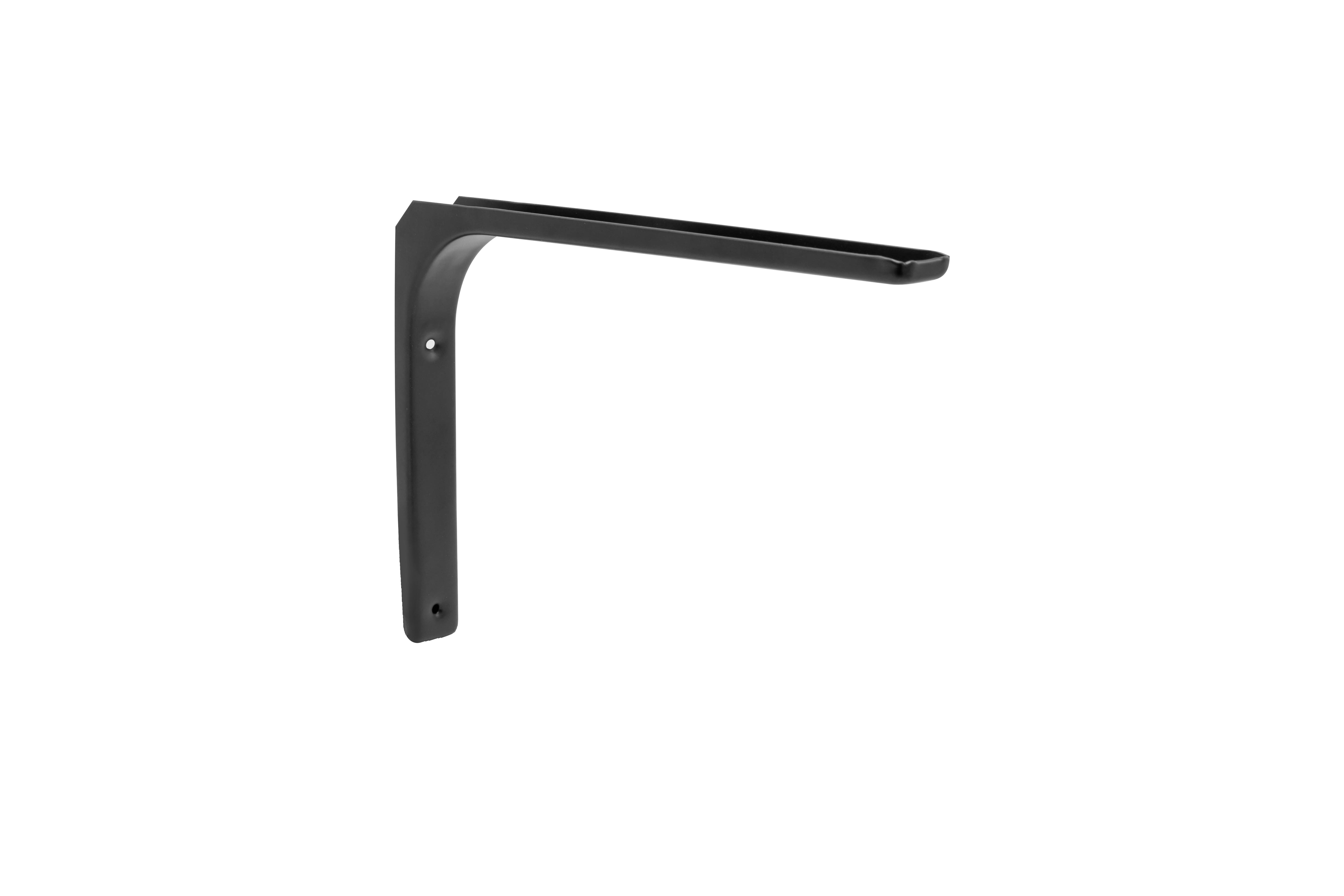 Equerre acier époxy noir, H.30 x P.25 cm | Leroy Merlin