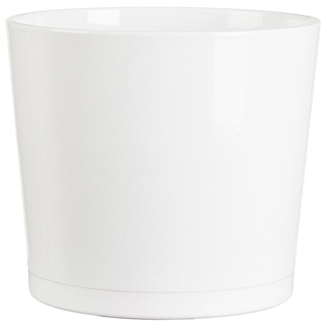 Maceta cerámica blanca: ideal para plantas y decoración interior