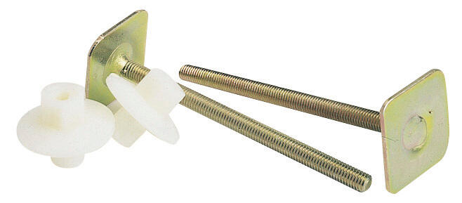 Lot de 2 fixations pour lavabo à paroi creuse ronde, l.0.38 x H.11 cm ...