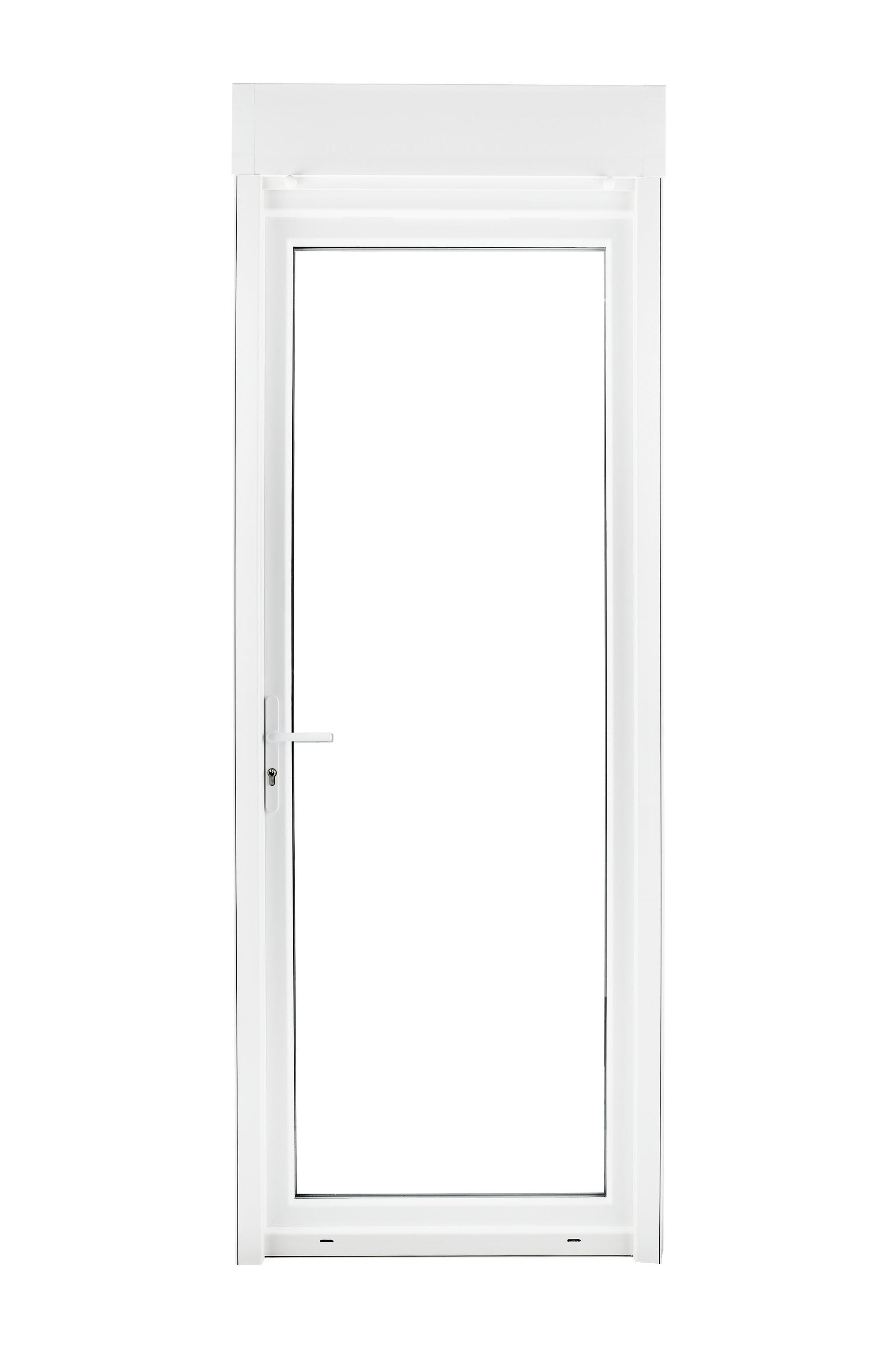Porte-fenêtre PVC H.215 x l.80 cm 1 vantail Tirant gauche avec volet ...