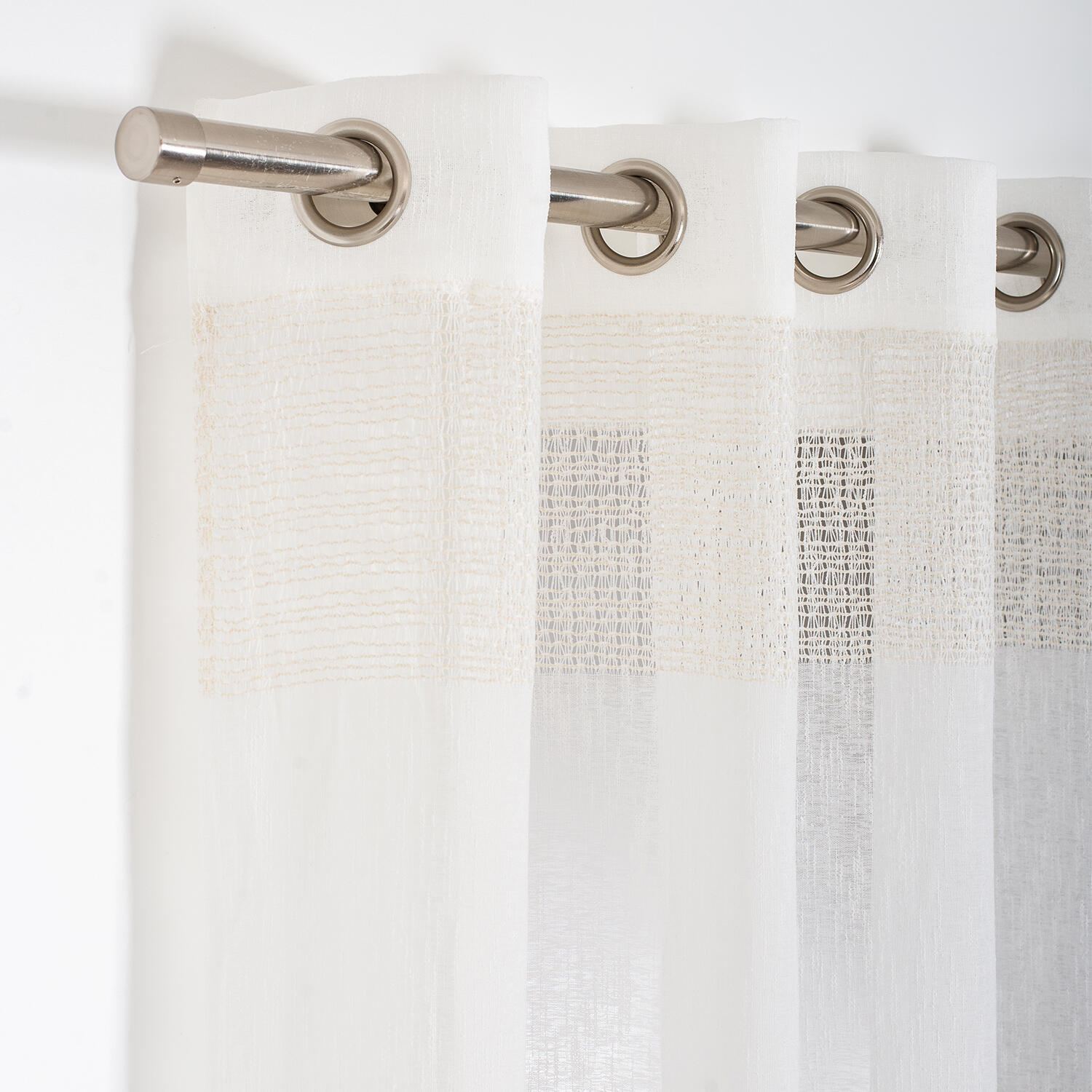 Voilage tamisant, Grace, beige H.260 x l.140 cm | Leroy Merlin