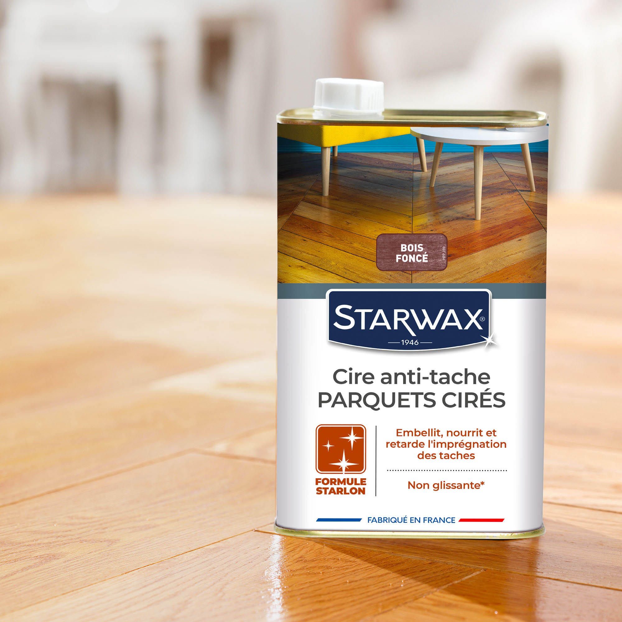 Cire meuble STARWAX, bois foncé Anti-tache satiné, 1l | Leroy Merlin