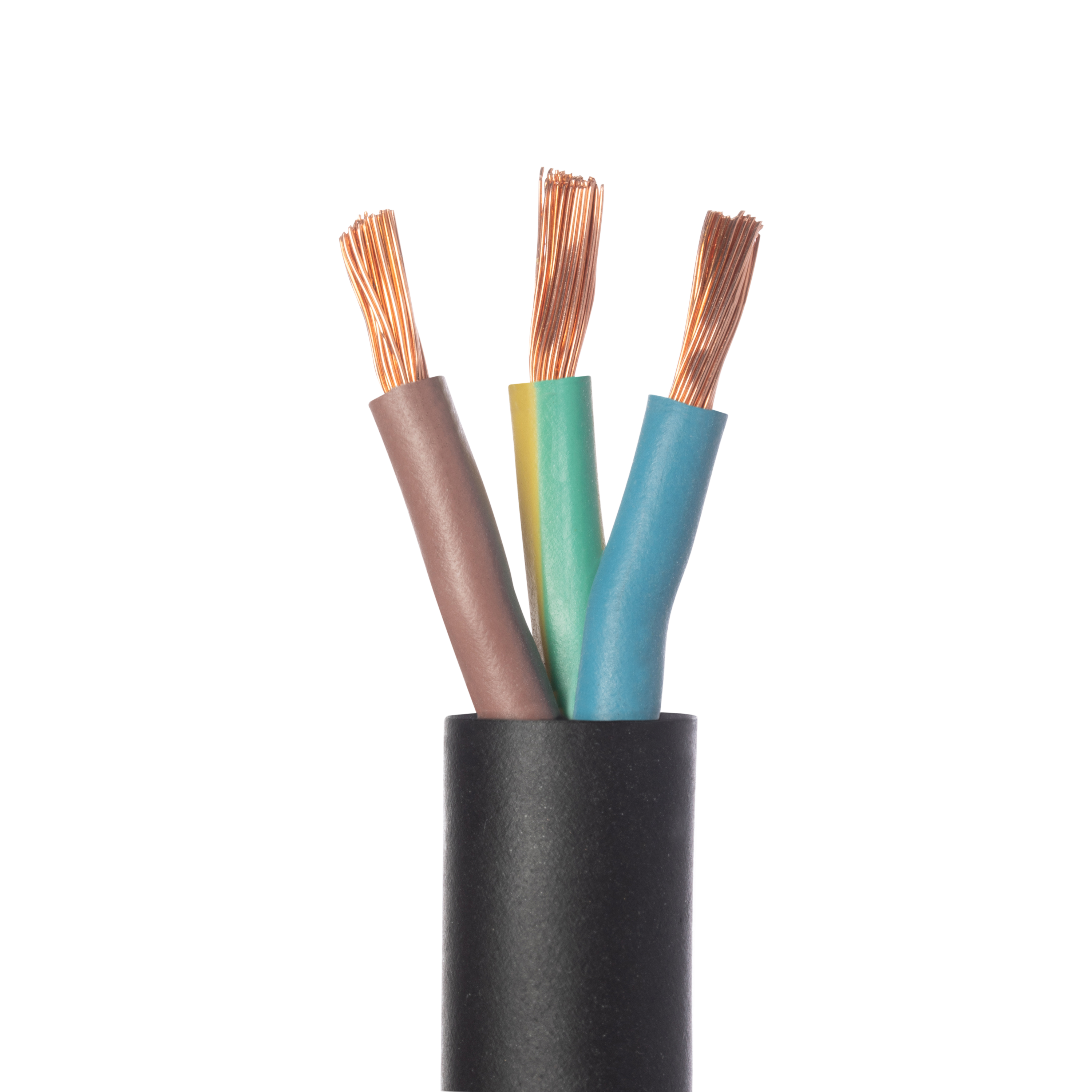 Câble électrique 3G 2.5mm² h07rn-f L.10m, noir | Leroy Merlin