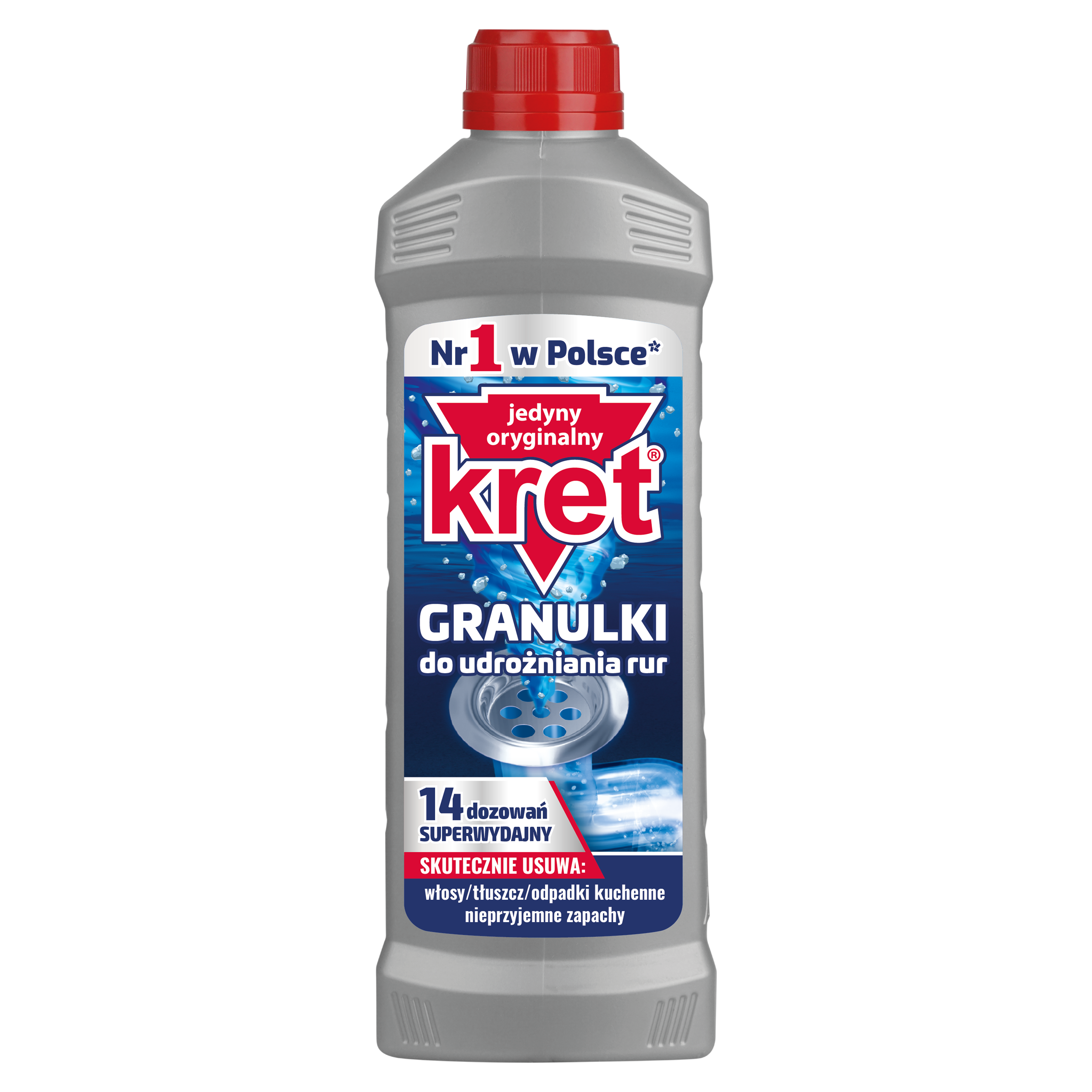 Środek do udrażniania rur w granulkach 560 g Kret - Leroy Merlin