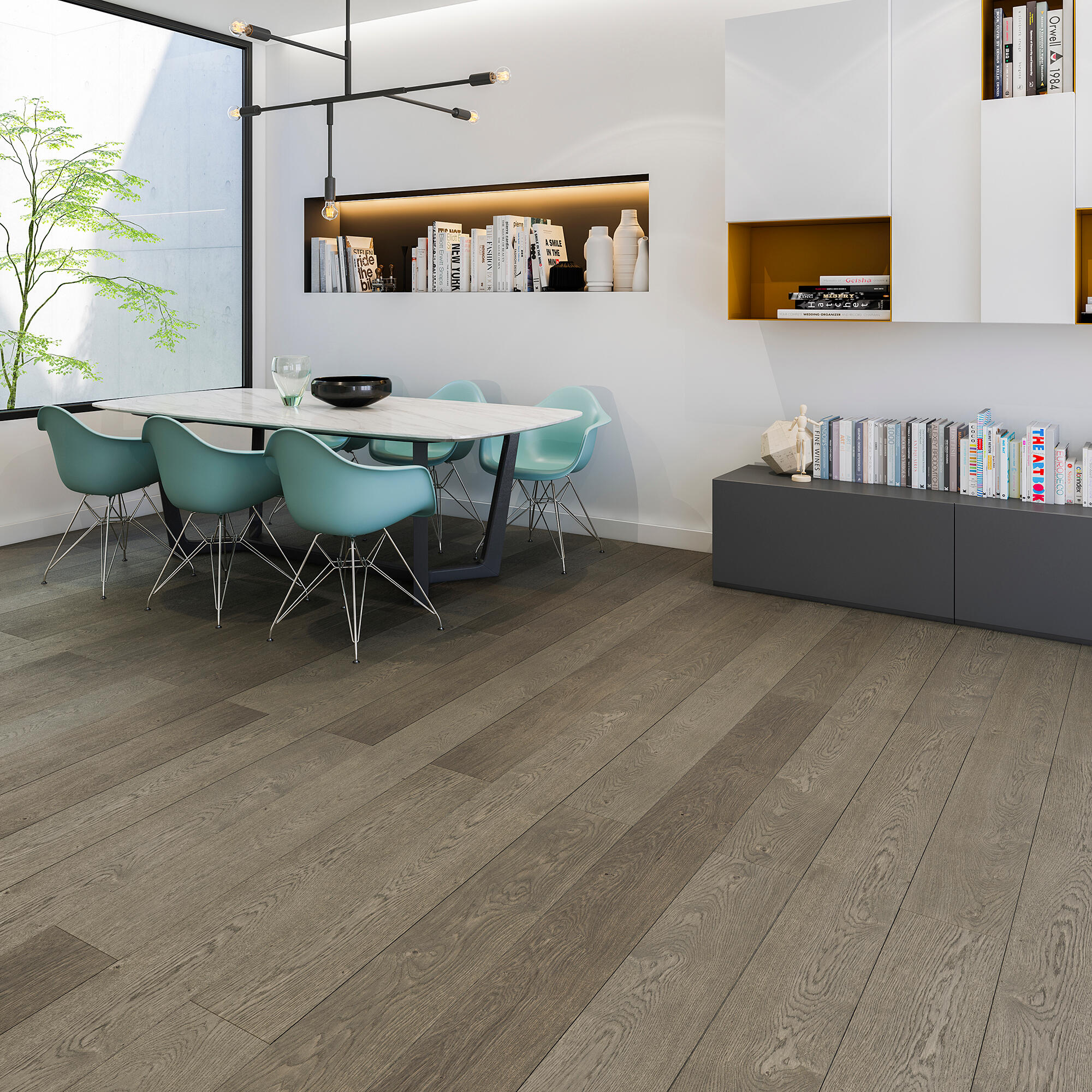 Parquet multicapa Monolama Classic XXL roble gris mate 219x25 cm ...