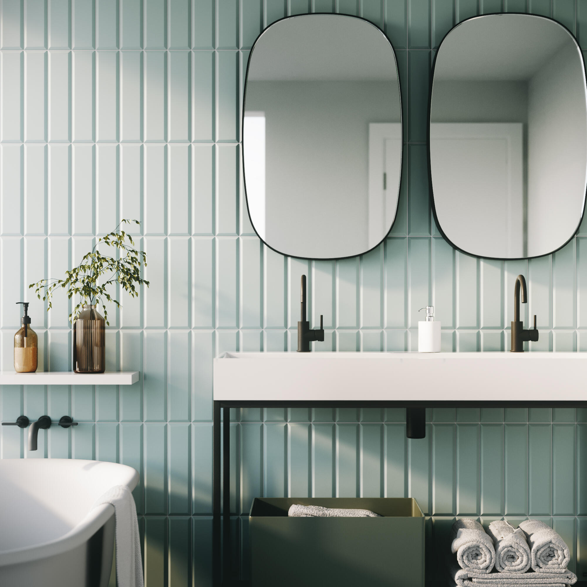 Piastrella da rivestimento interno rettificato BISELADO METRO ARTENS in ...