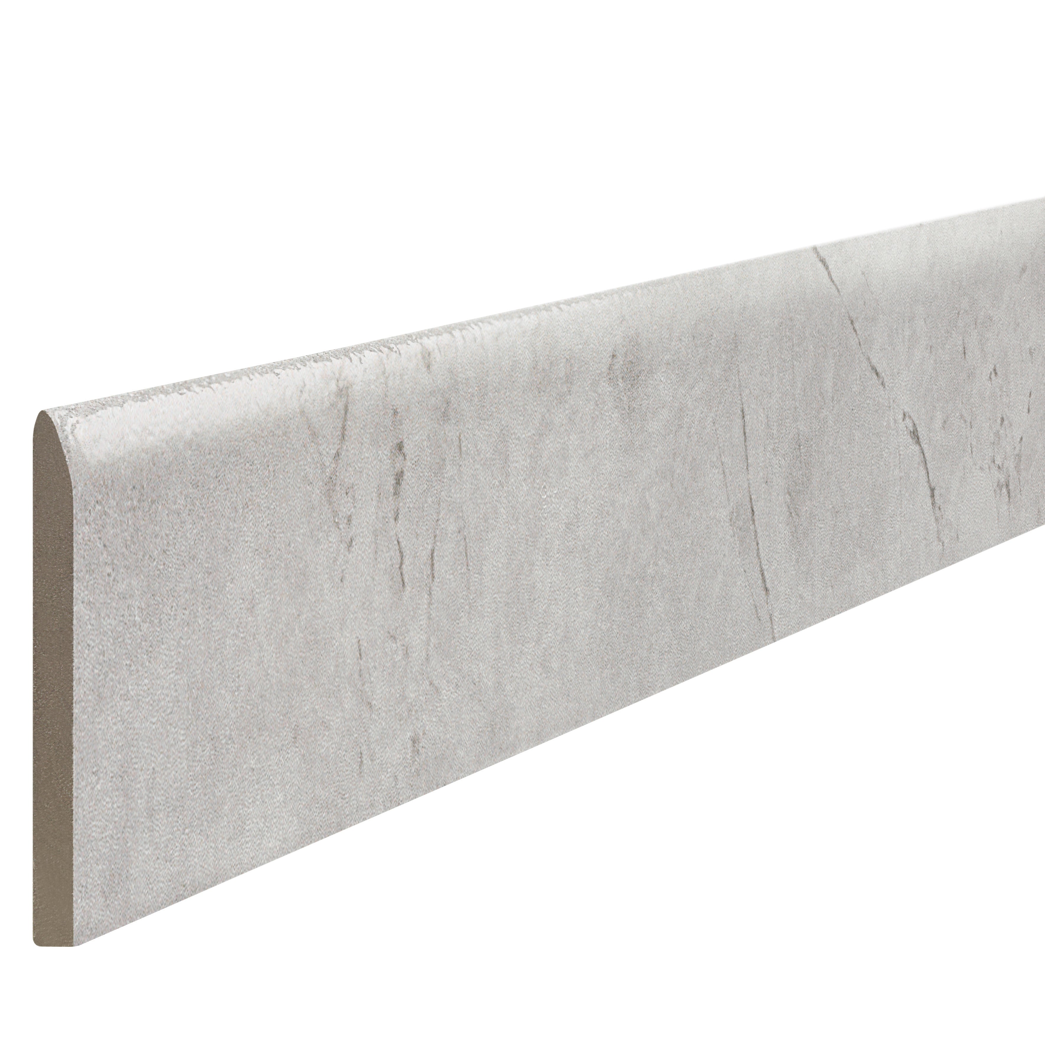 Lot de 2 plinthes Marbre gris clair n°81, Ht. x L. 60 cm, Ep.8 mm ...