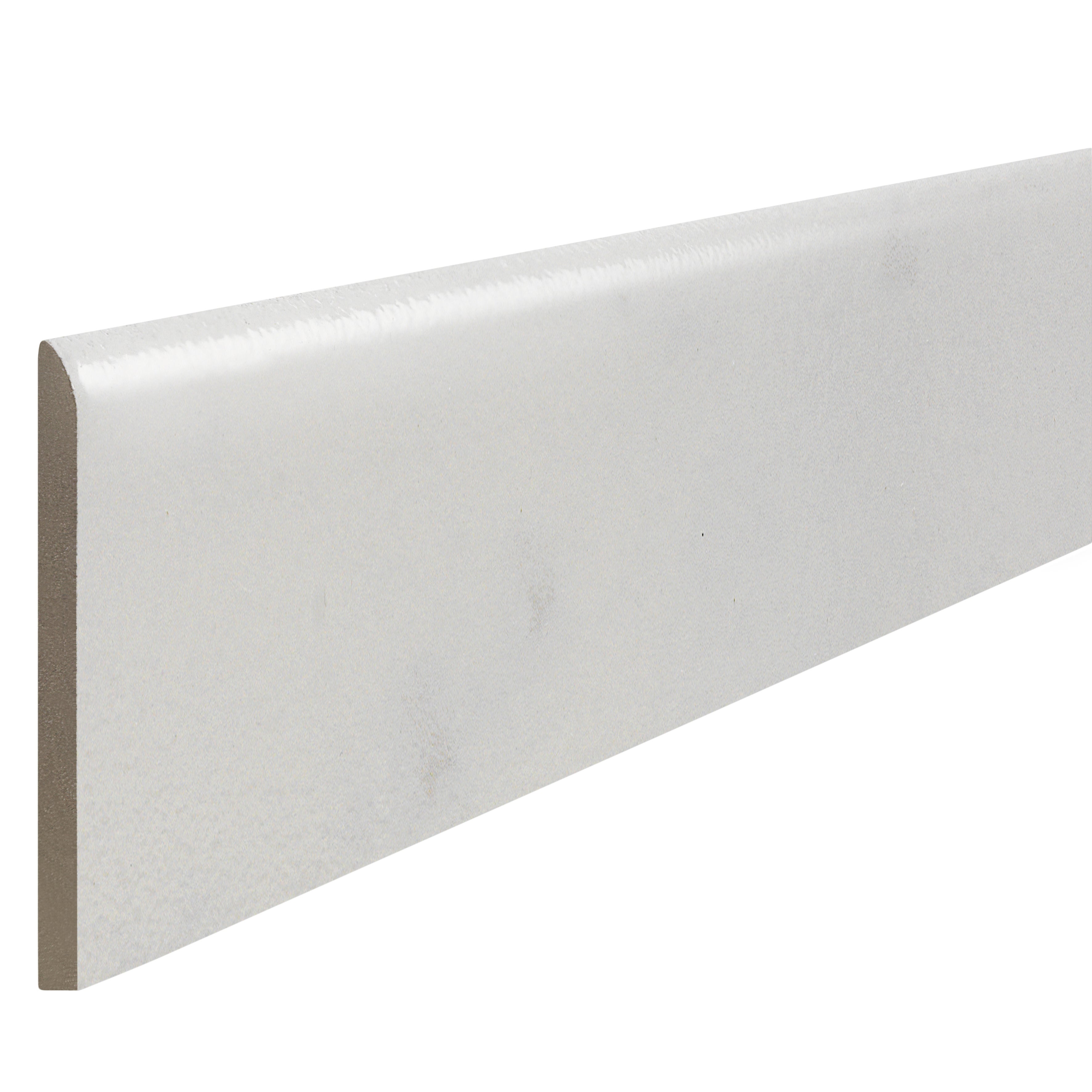 Lot de 3 plinthes Marbre blanc n°39, Ht. x L. 45 cm, Ep.8 mm | Leroy Merlin