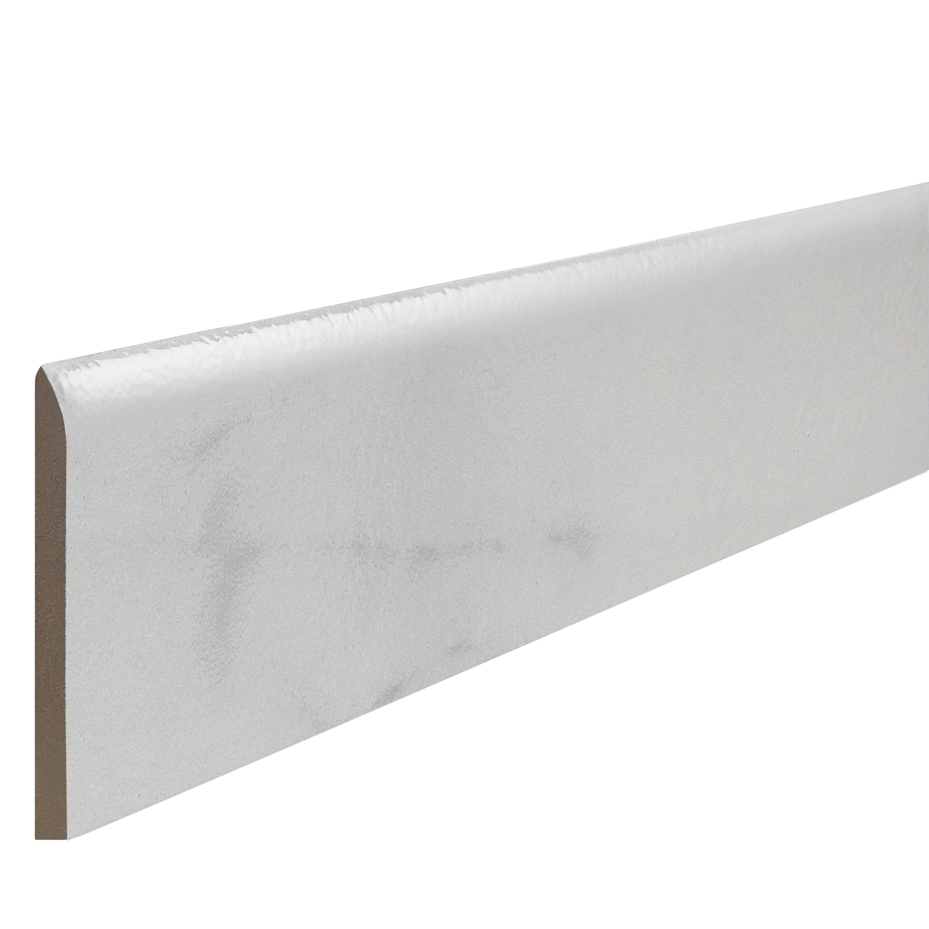 Lot de 2 plinthes Marbre blanc brillant n°2, Ht. x L. 60 cm, Ep.8 mm ...