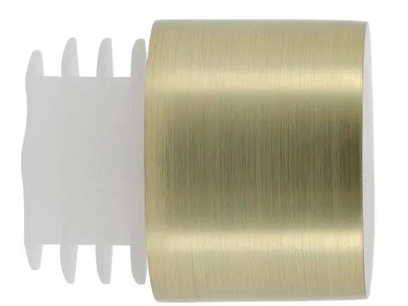 2 Terminales para barras de cortina Tapón oro mate 28 mm | Leroy Merlin