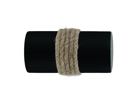 Embout pour barre à rideau, Diam.28 mm noir Charme récup, MOBOIS ...