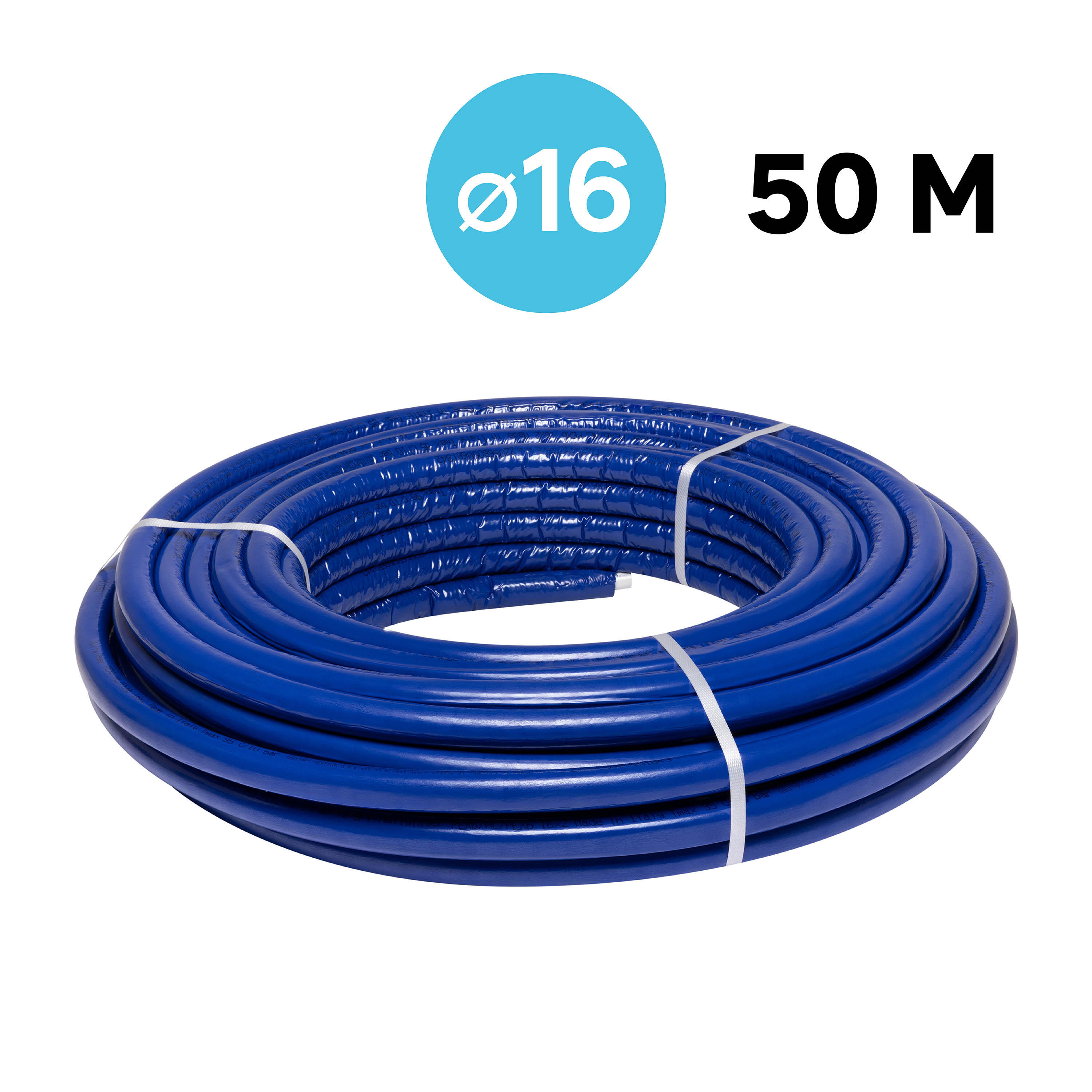 Tube multicouche isolé bleu, Ø16 mm, en couronne de 50 m, EQUATION | Leroy Merlin