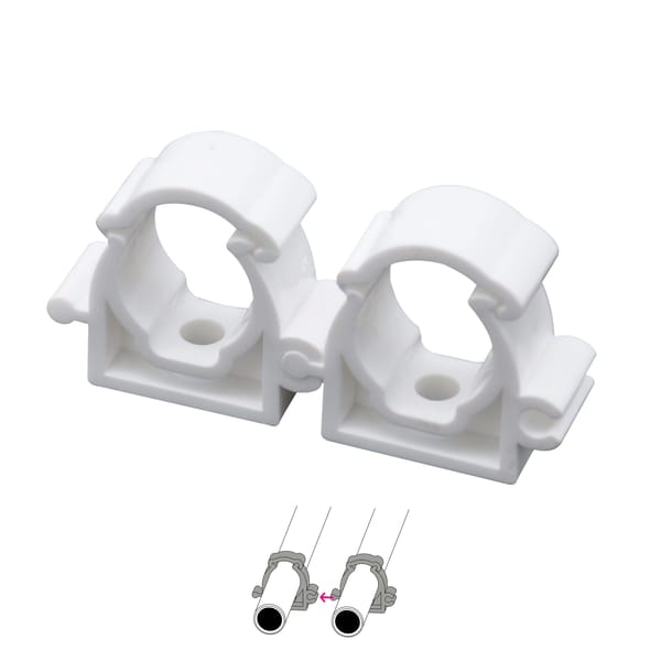 Lot de 10 colliers de fixation simple de D20 mm pour tubes multicouche ...