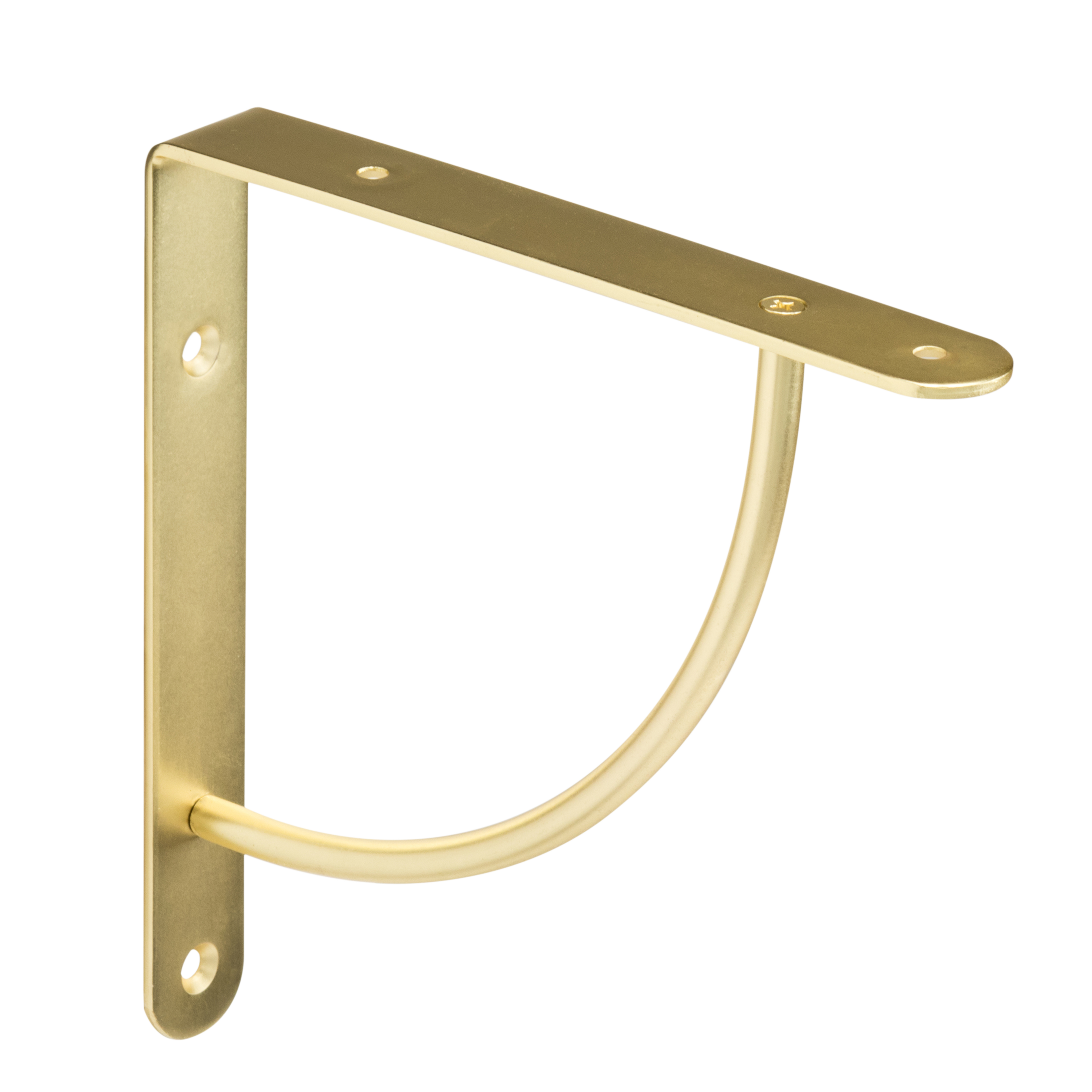 Equerre Bi bop acier laitonné doré, H.18 x P.18 cm | Leroy Merlin