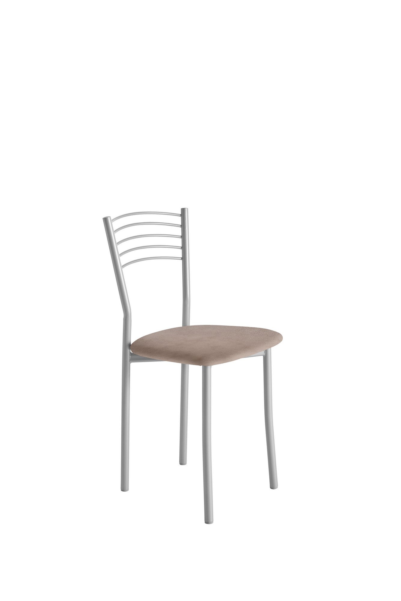 Silla de cocina Kopa de metal gris, marrón 38x85x40cm | Leroy Merlin