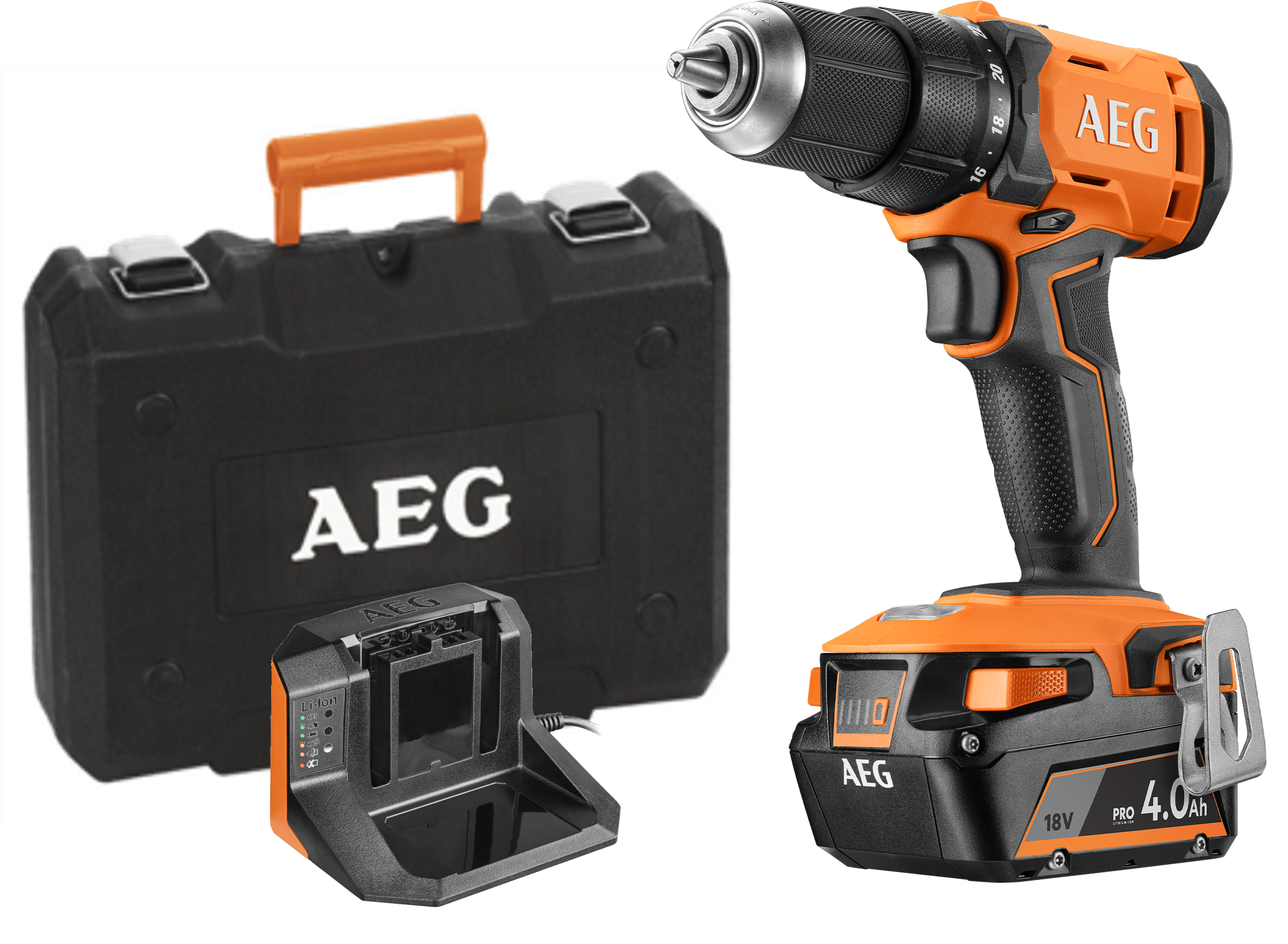 Perceuse sans fil 18 V AEG POWERTOOLS Bs18g4-401c, 60 Nm + 1 batterie ...