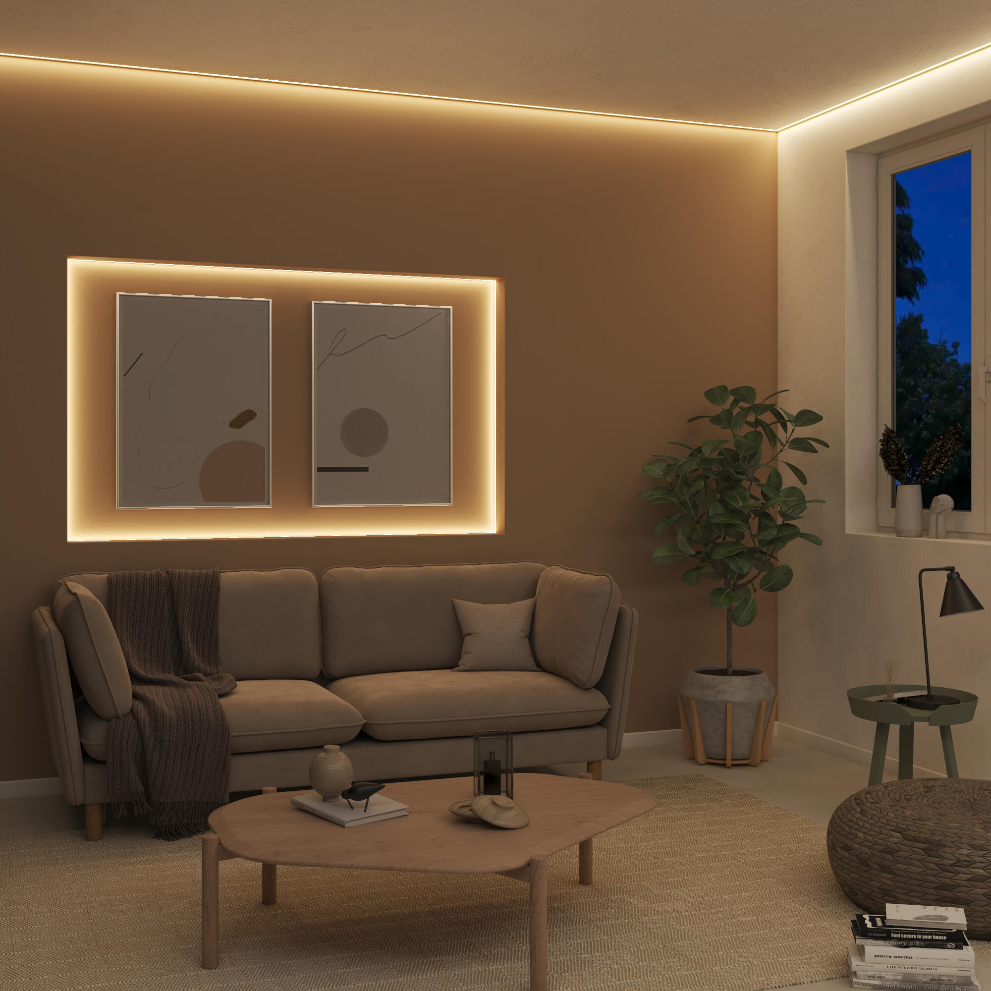 Kit ruban LED COB L.5 m, changement de blancs et d'intensité, Cutflexi ...