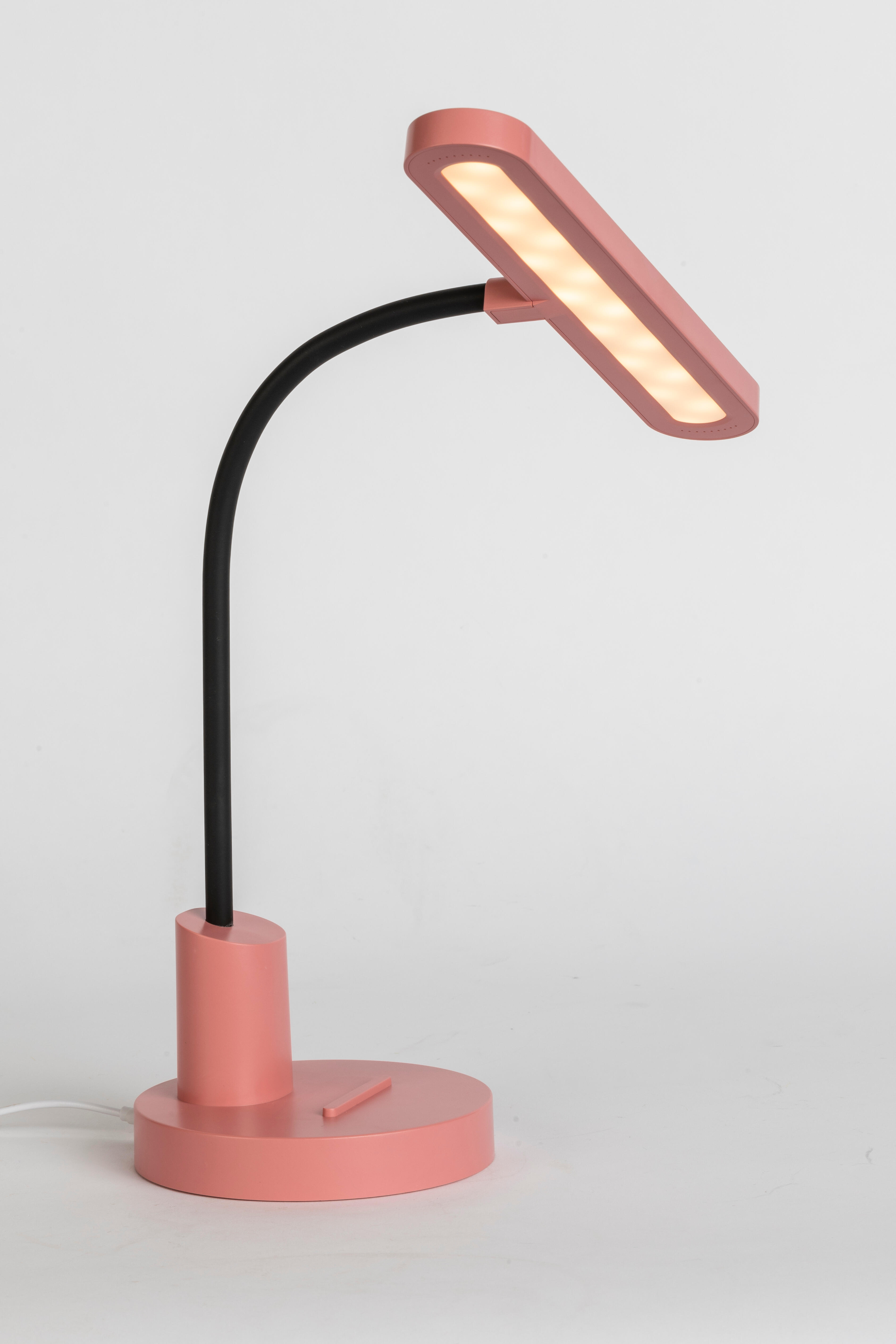 Lampe de bureau Banky, pvc, rose, H.44.5 cm LED | Leroy Merlin