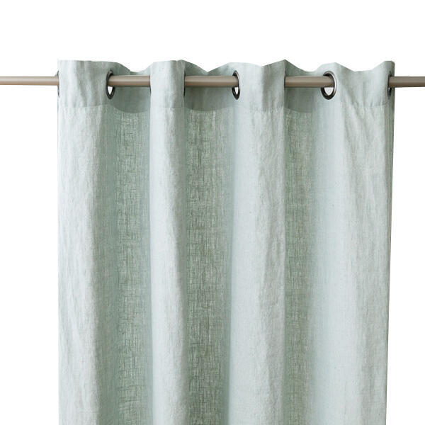 Rideau lin, bleu l.140 x H.250 cm | Leroy Merlin