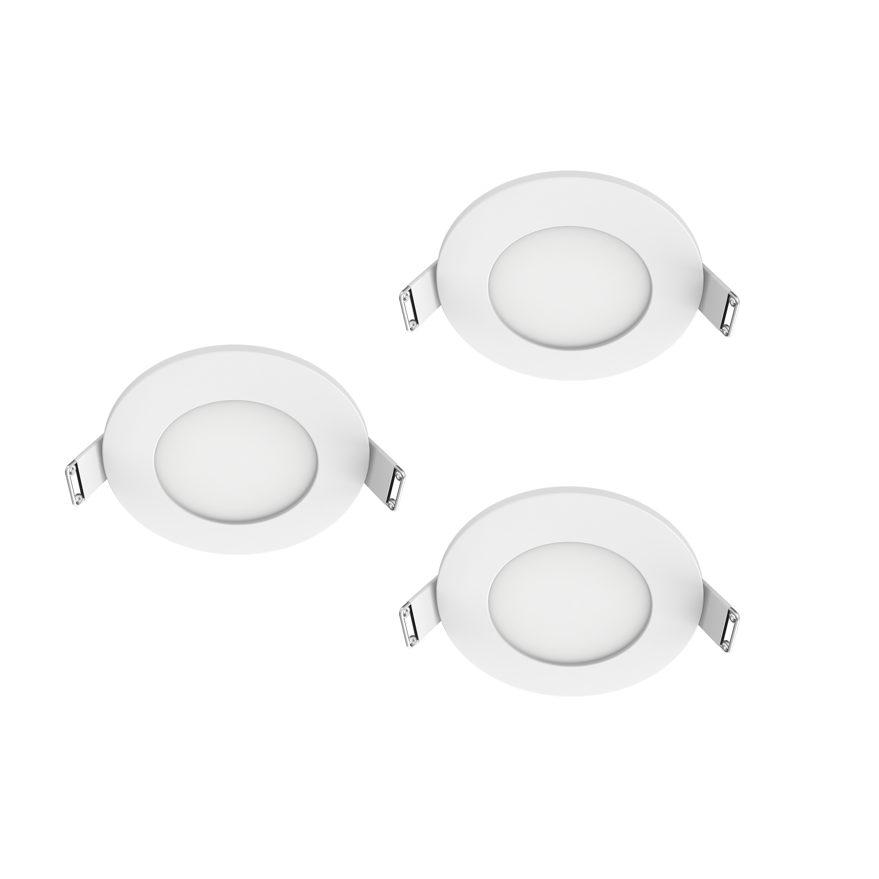 3 Spots Led Encastré Salle De Bain Kilia Ip65 Blanc Chaud Neutre