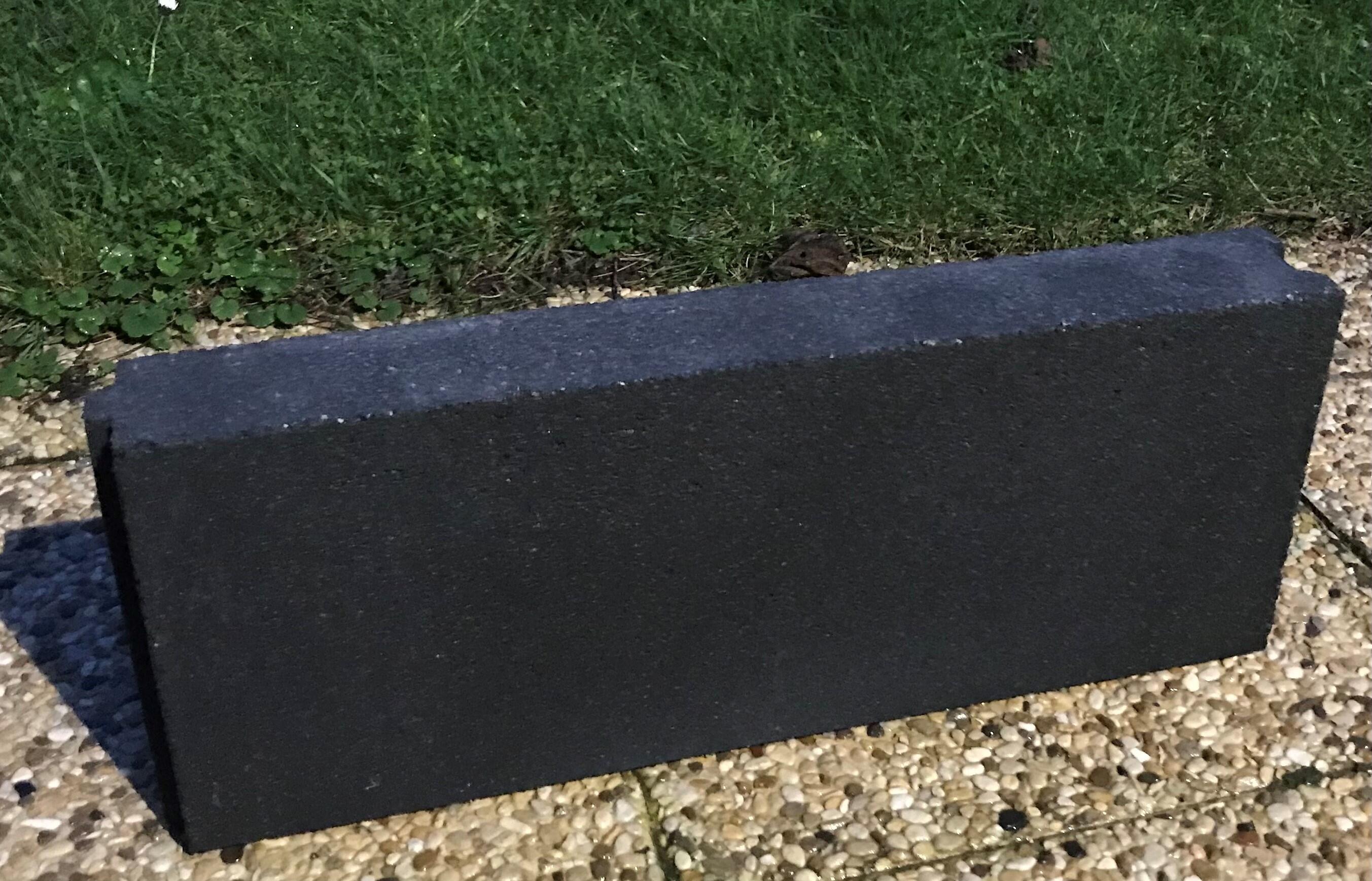 Bordure Mexico Charente en béton gris, H.20xL.50cm, épaisseur 6,5cm ...