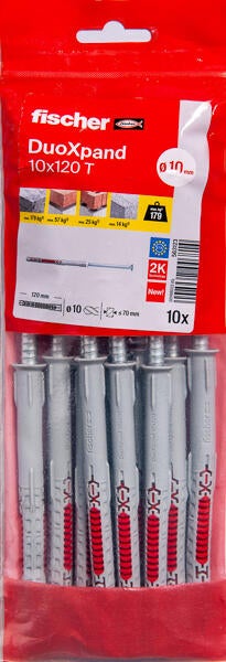 Lot de 10 duoxpand 563123 FISCHER, Ø10 x L.120 mm | Leroy Merlin