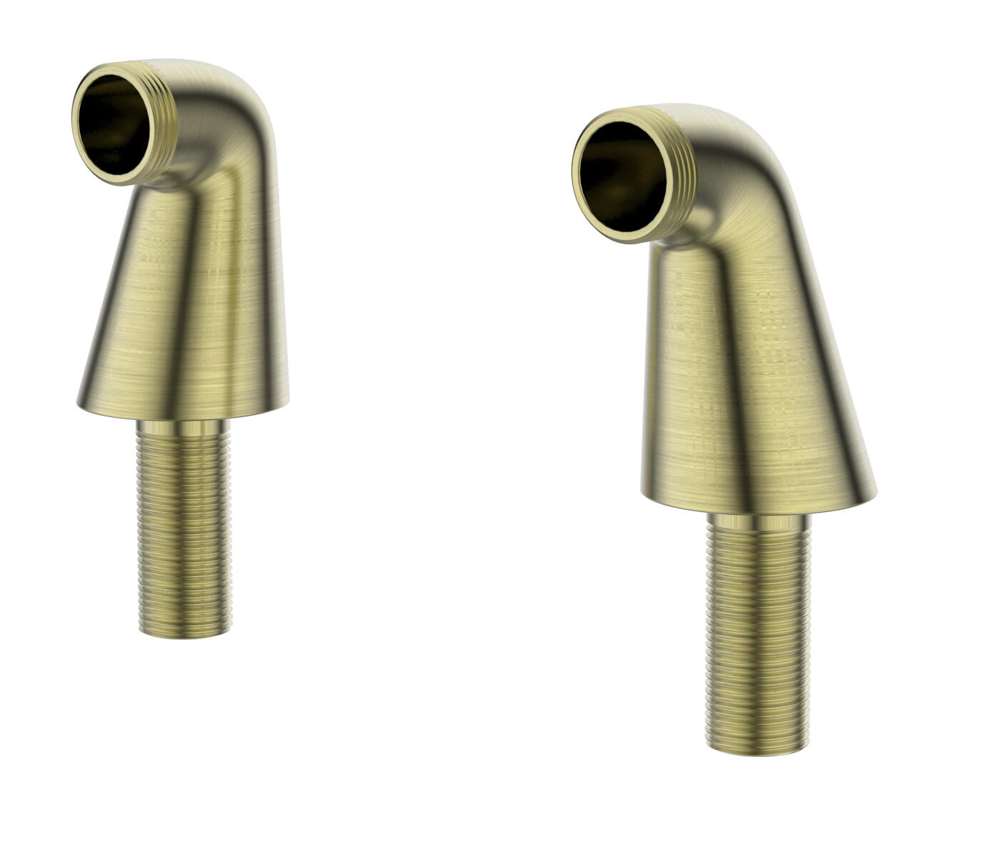 Lot 2 colonnettes mâle / femelle 15 x 21/15 x 21 mm, ESSEBAGNO Envol Or ...