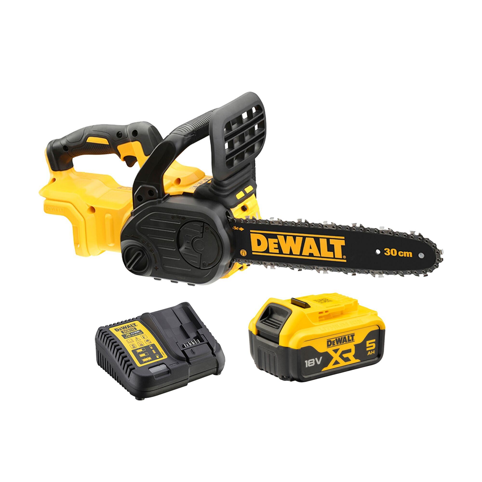 Tronçonneuse sur batterie DEWALT Dcm565p1 18 V 1 bat 5ah, guide 30 cm ...