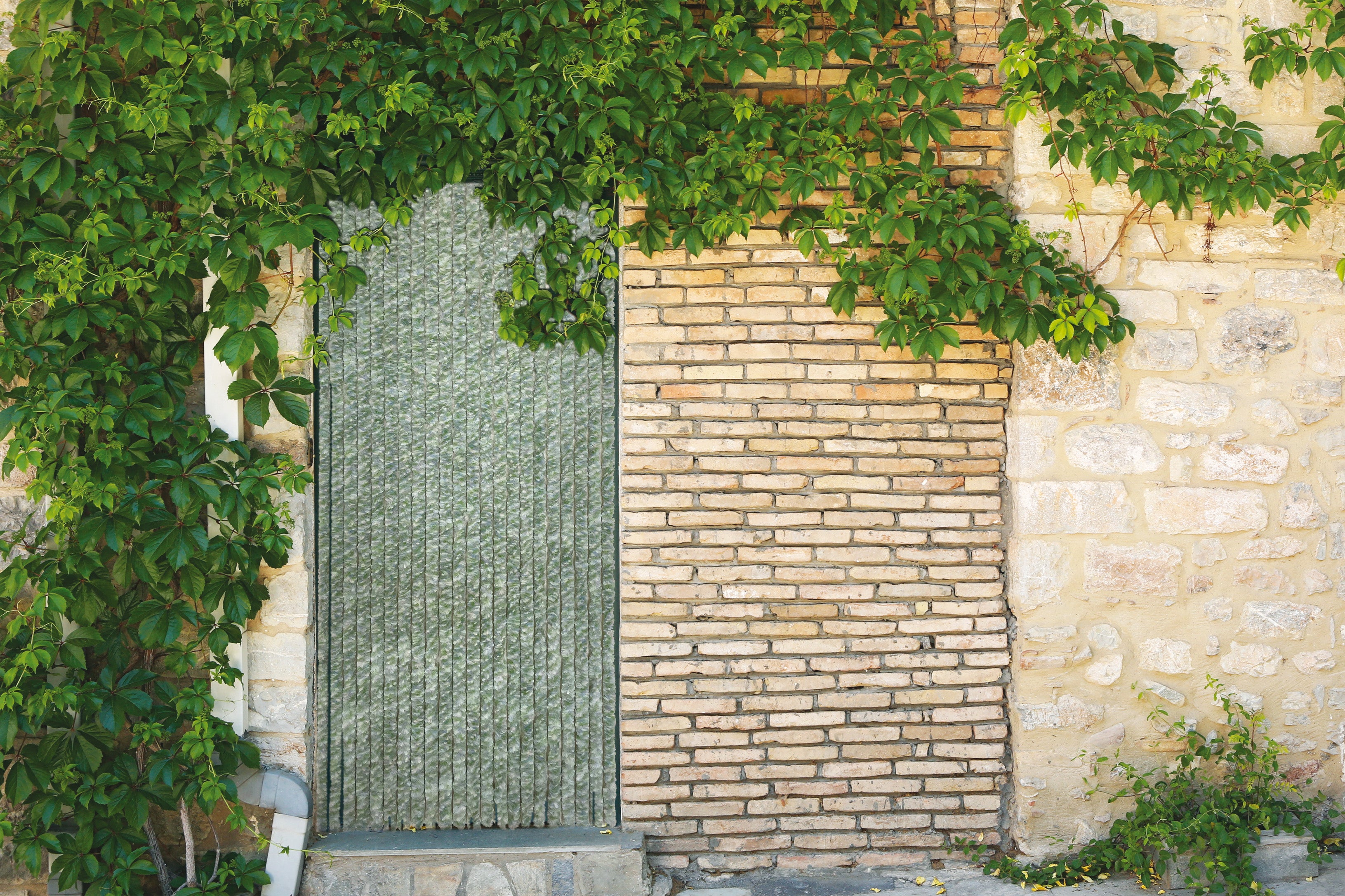Rideau de porte, l.90 x H.220 cm, vert, Flash c 119 | Leroy Merlin