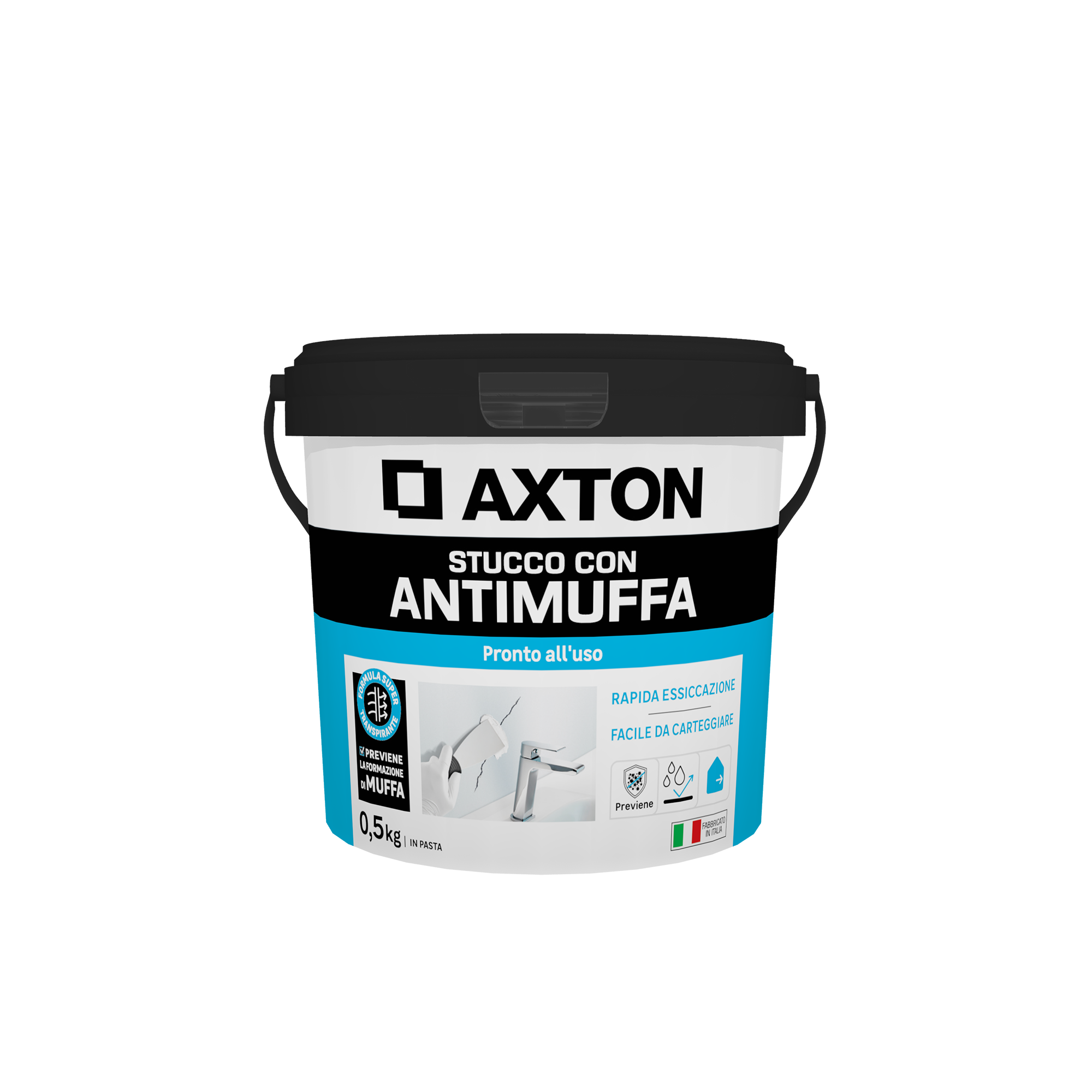 Stucco in pasta per interno AXTON 500 g bianco | Leroy Merlin
