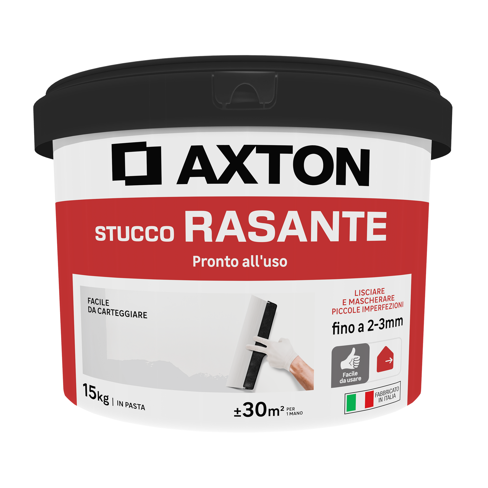 Stucco in pasta per interno AXTON rasante 15 kg bianco | Leroy Merlin