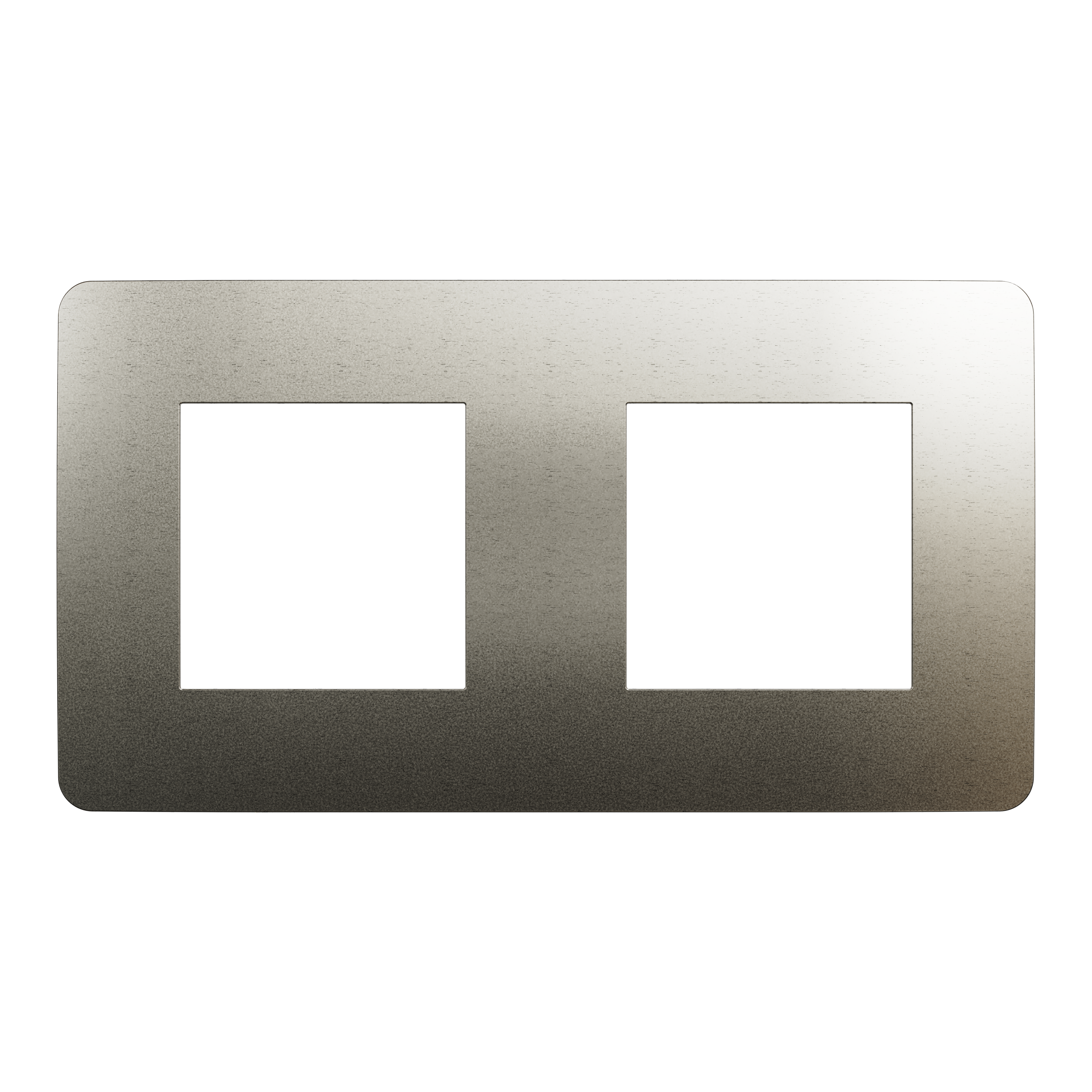 Plaque double Unica, SCHNEIDER ELECTRIC, bronze liseré blanc | Leroy Merlin