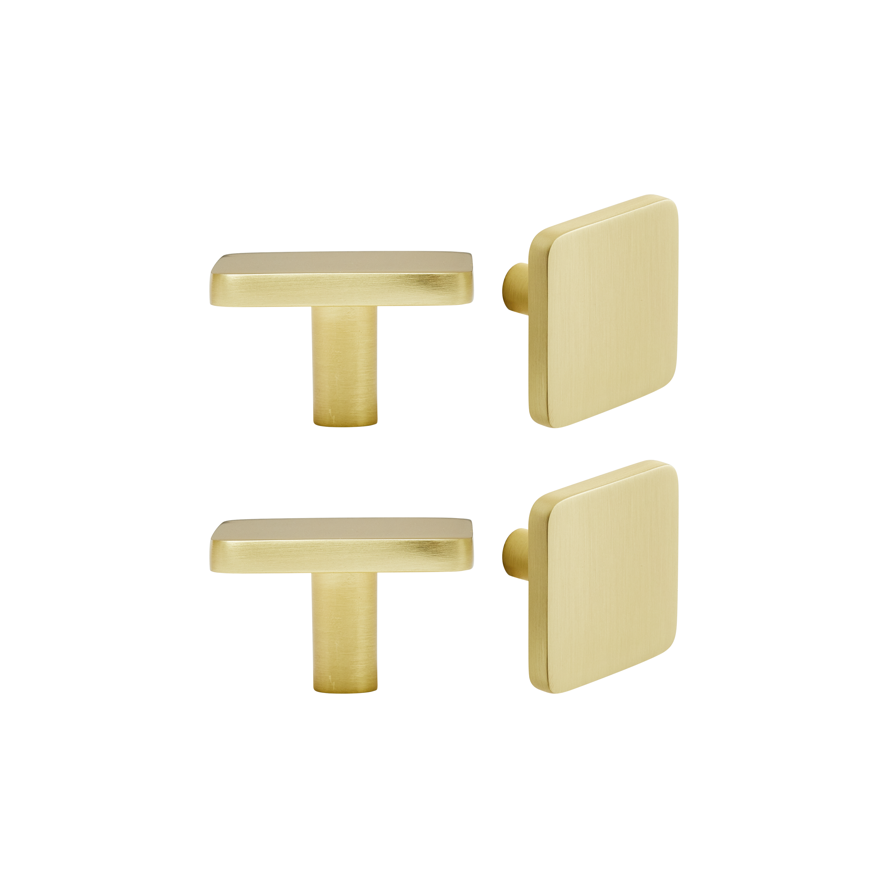 4 Pomo de mueble INSPIRE amarillo / dorado | Leroy Merlin