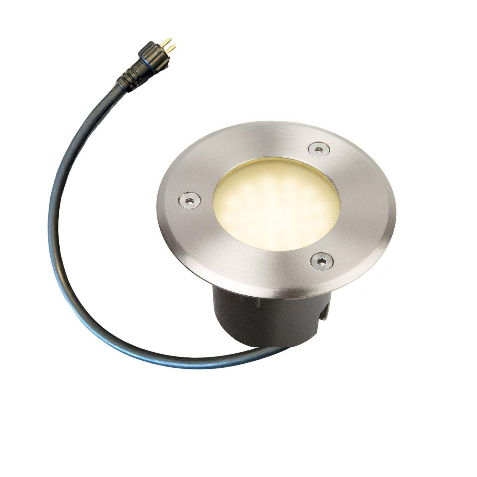 Spot extérieur à encastrer LED, Diam.10 cm 500 Lumen blanc chaud, GL15 ...