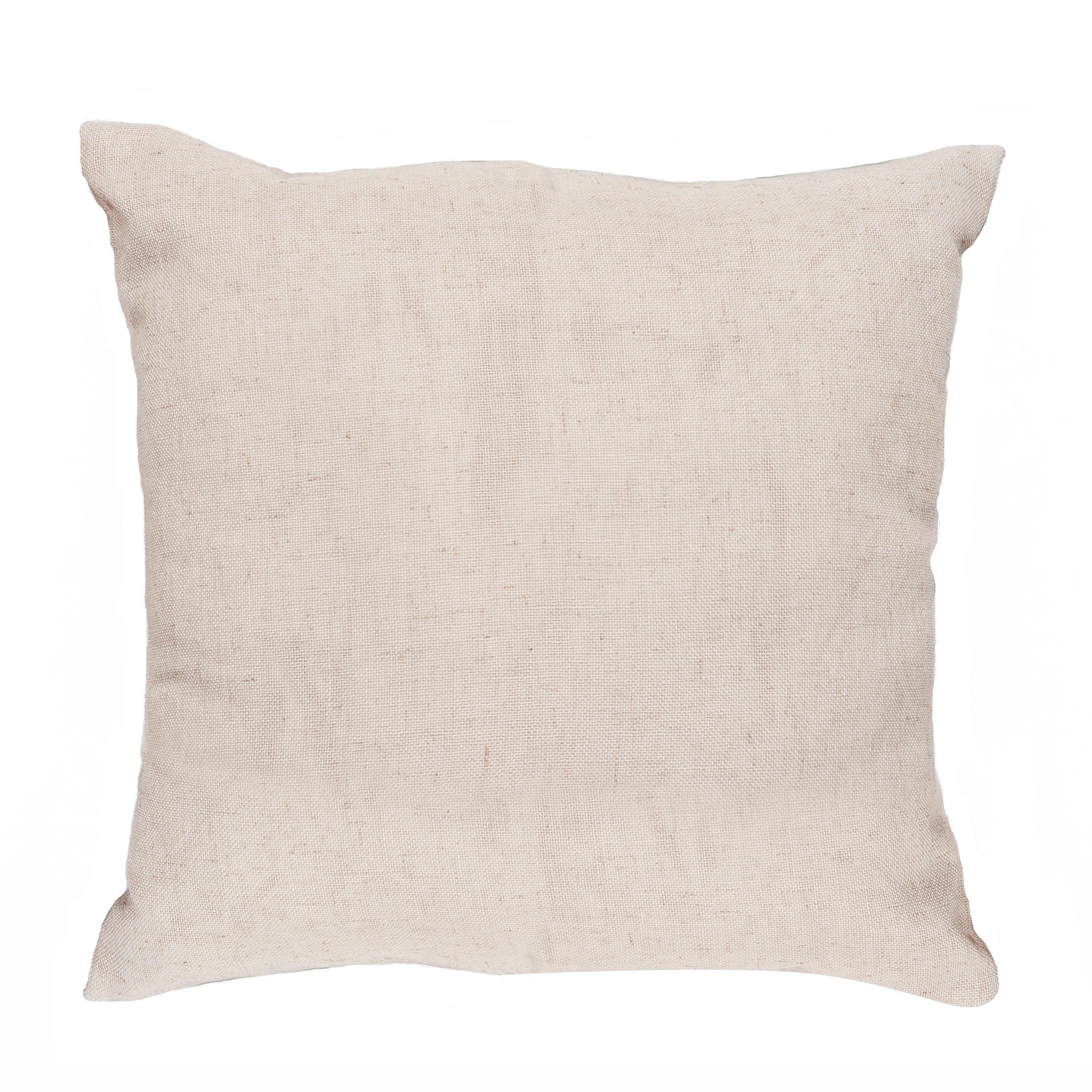 Coussin Charlina, lin beige l.50 x L.50 cm INSPIRE | Leroy Merlin