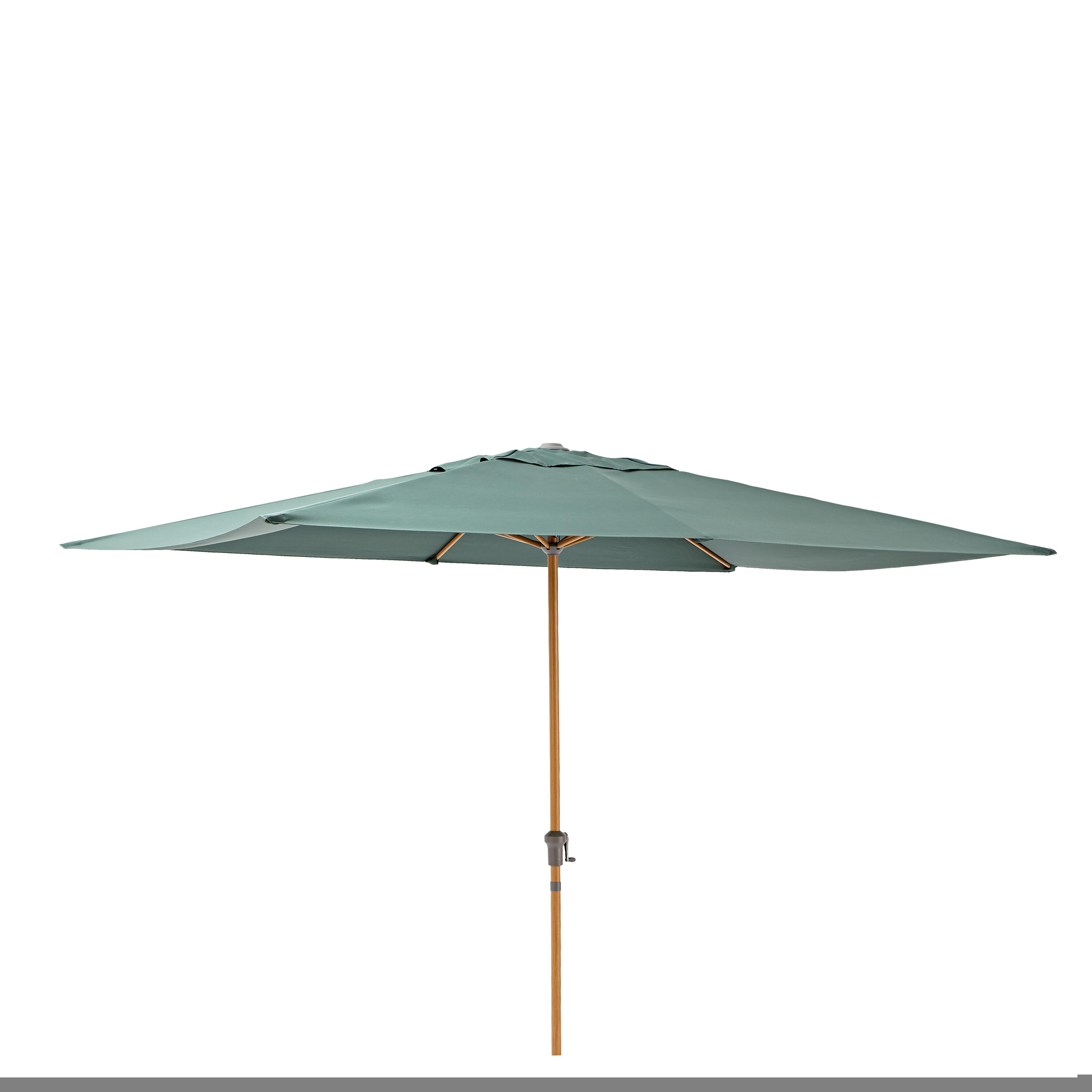 Parasol rectangular de aluminio / acero NATERIAL Agora verde 194x300 cm ...