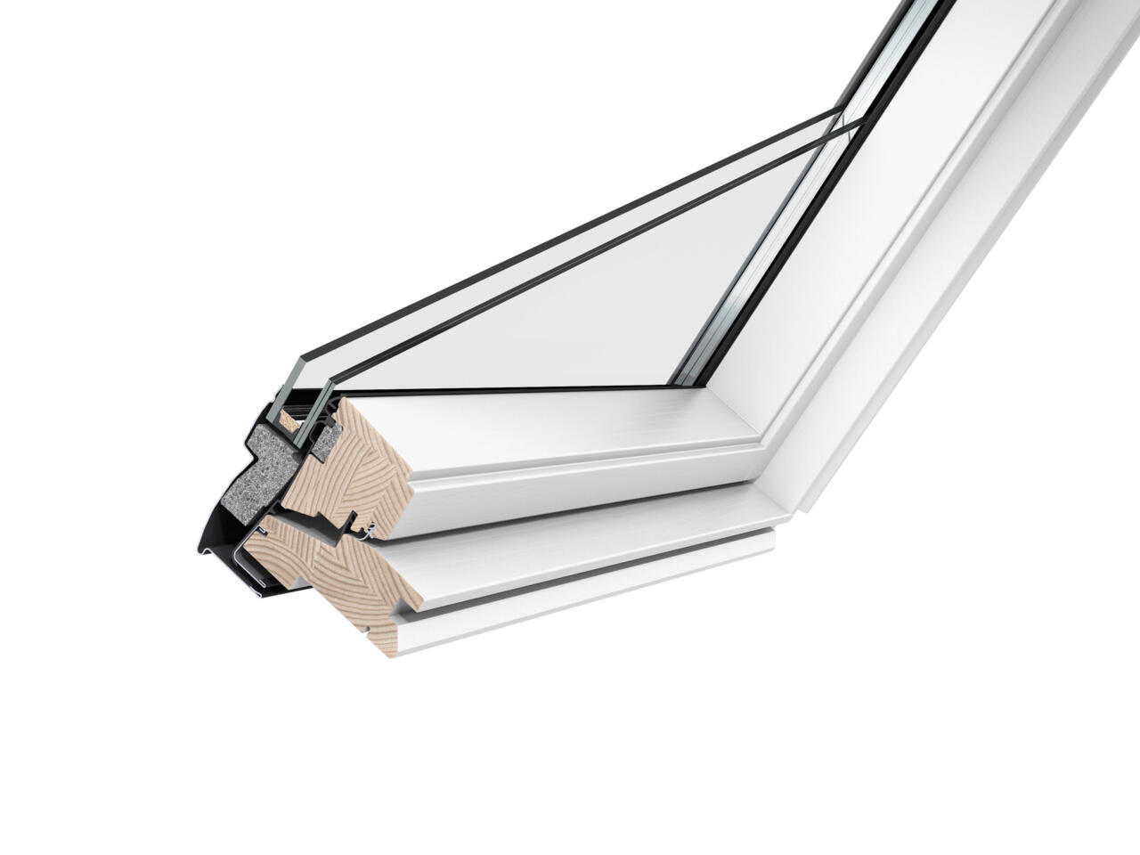 VELUX 114 x 118 Confort WhiteFinish bois blanc à rotation GGL SK06 ...