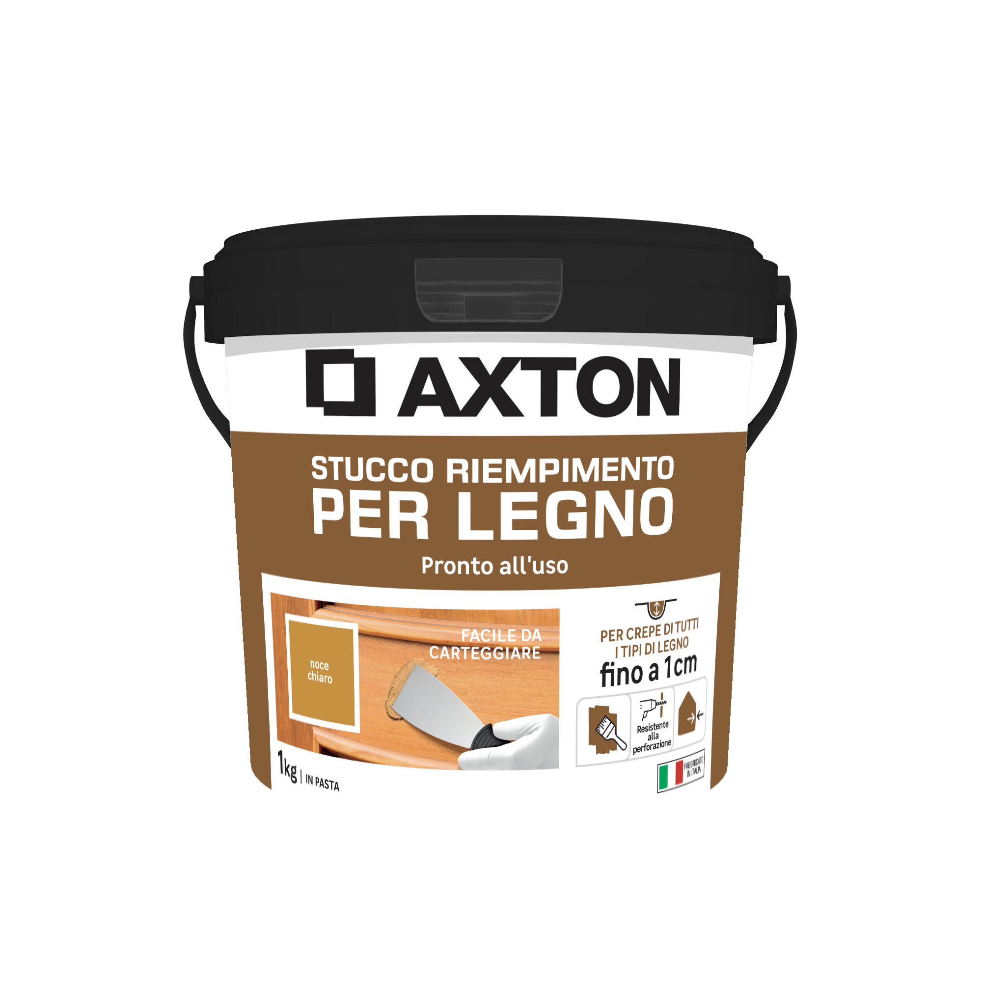 Stucco in pasta per interno AXTON riempimento per legno leggero 1 kg ...