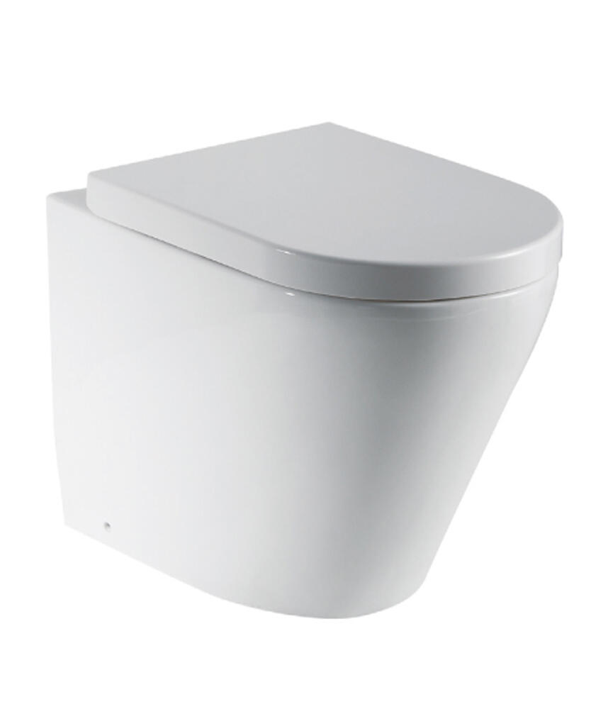 Vaso WC filomuro SENSEA compacta , sedile incluso P 55 x L 36 x H 39.5 ...