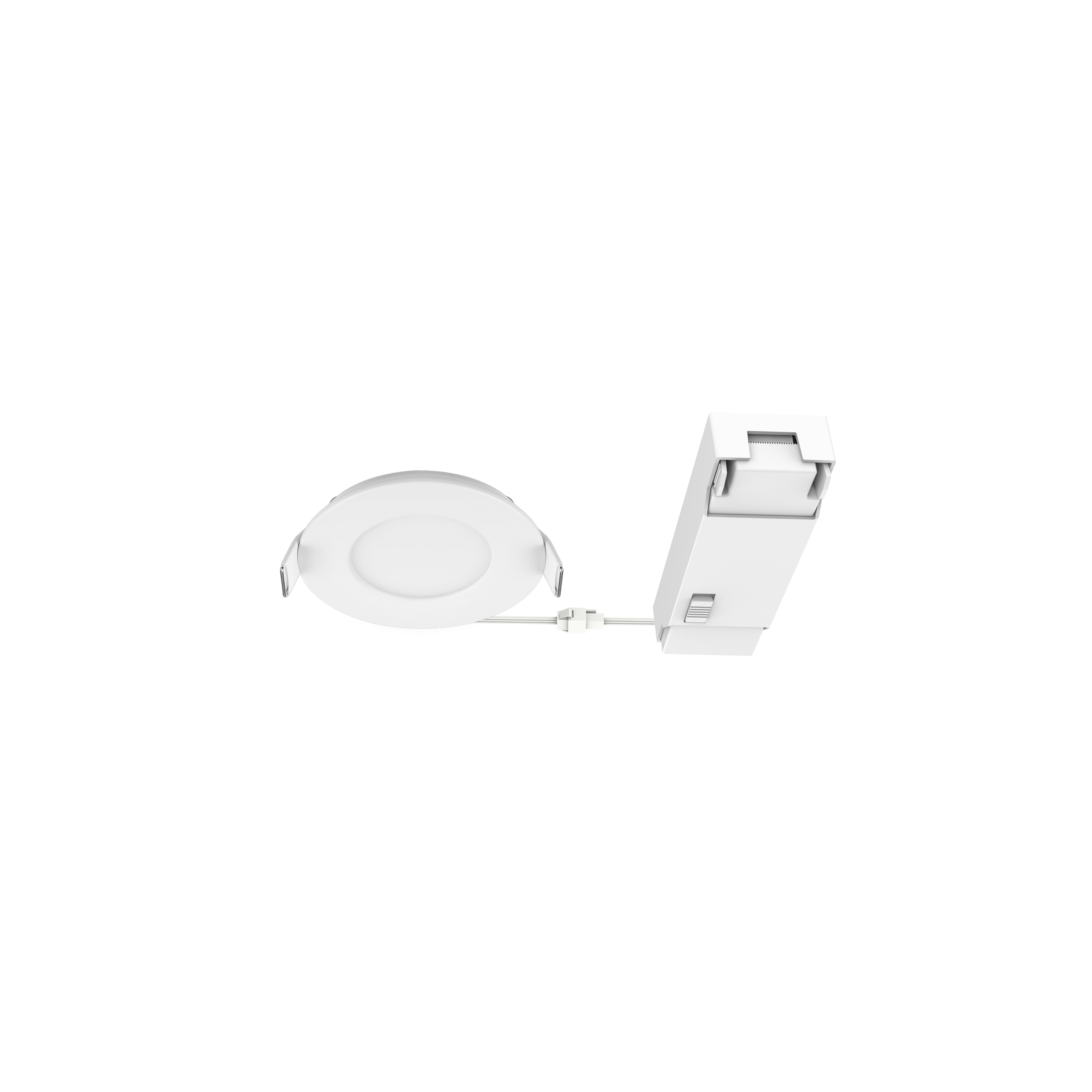 Kit de 3 focos empotrados INSPIRE Extraflat redondo 2700-4000K blanco ...