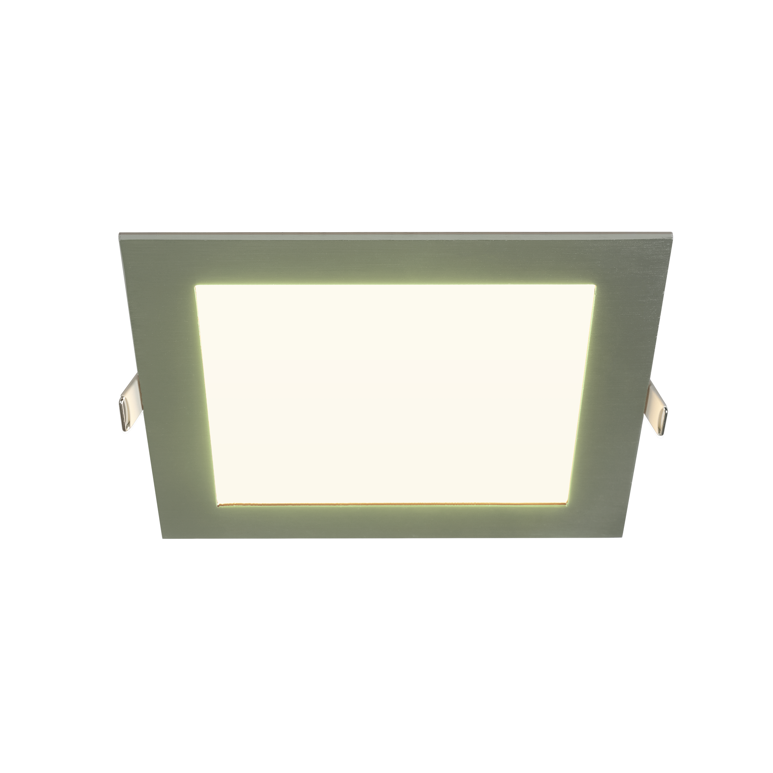 Downlight LED empotrable INSPIRE Extraflat IP44 gris cuadrada 2600 lm ...