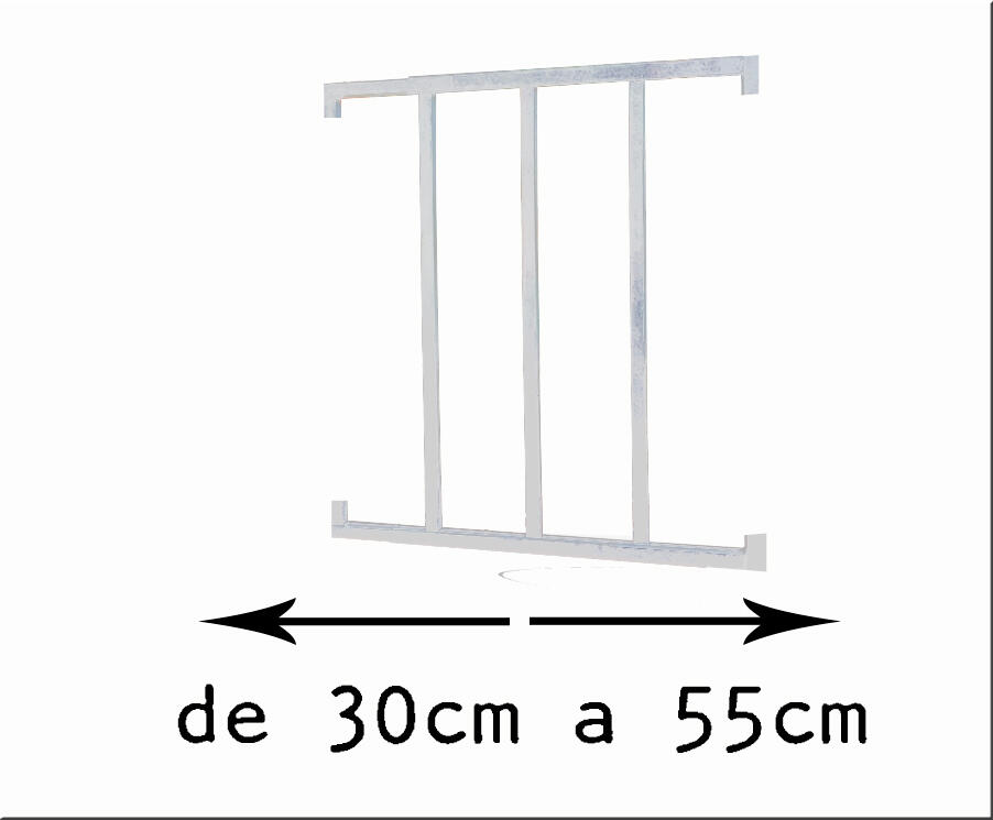 Poste de montaje de valla de acero blanco de 110 cm | Leroy Merlin