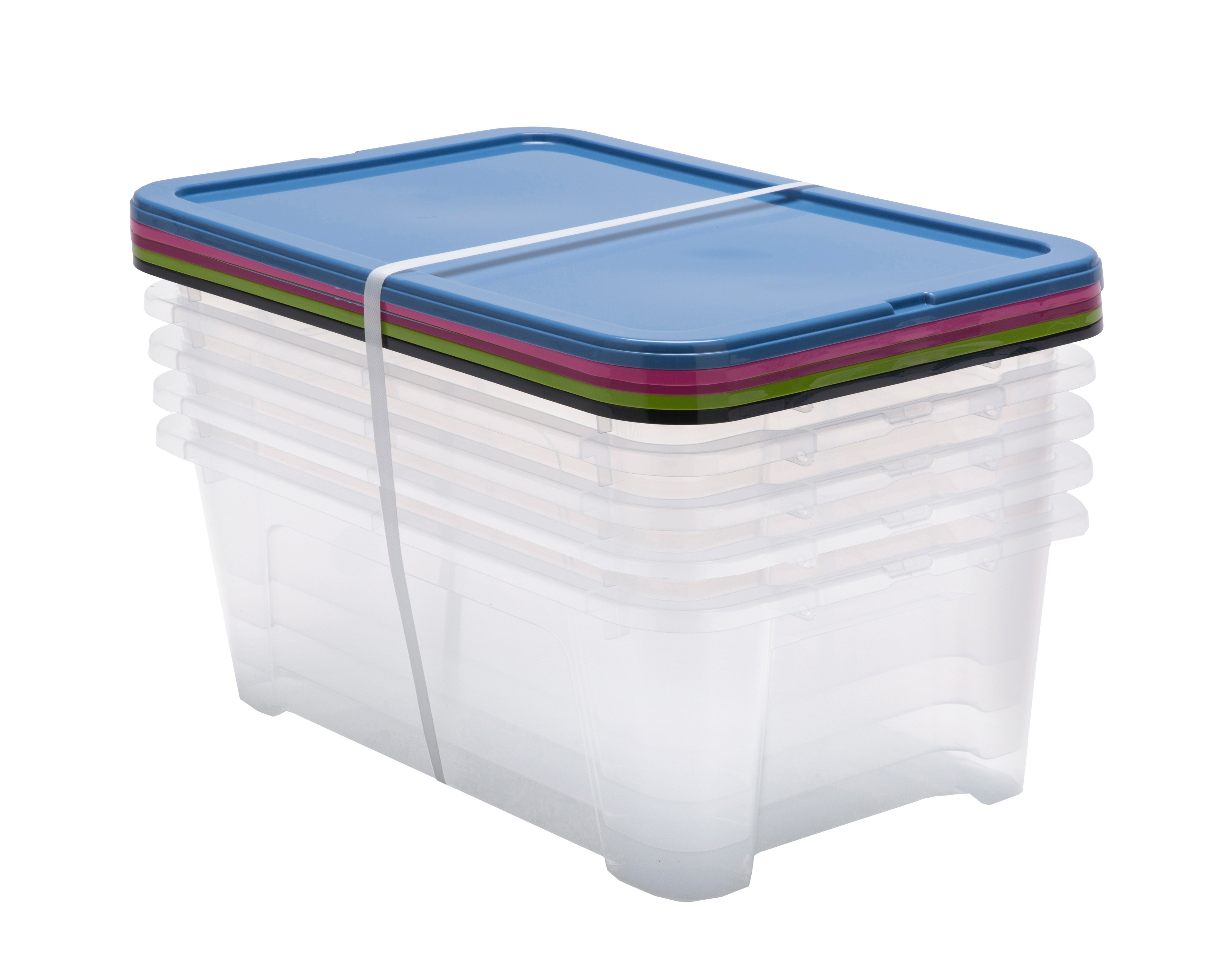 Lot de 5 boîtes SUNDIS polypropylène multicouleur l.36.5 x H.14.6 cm ...