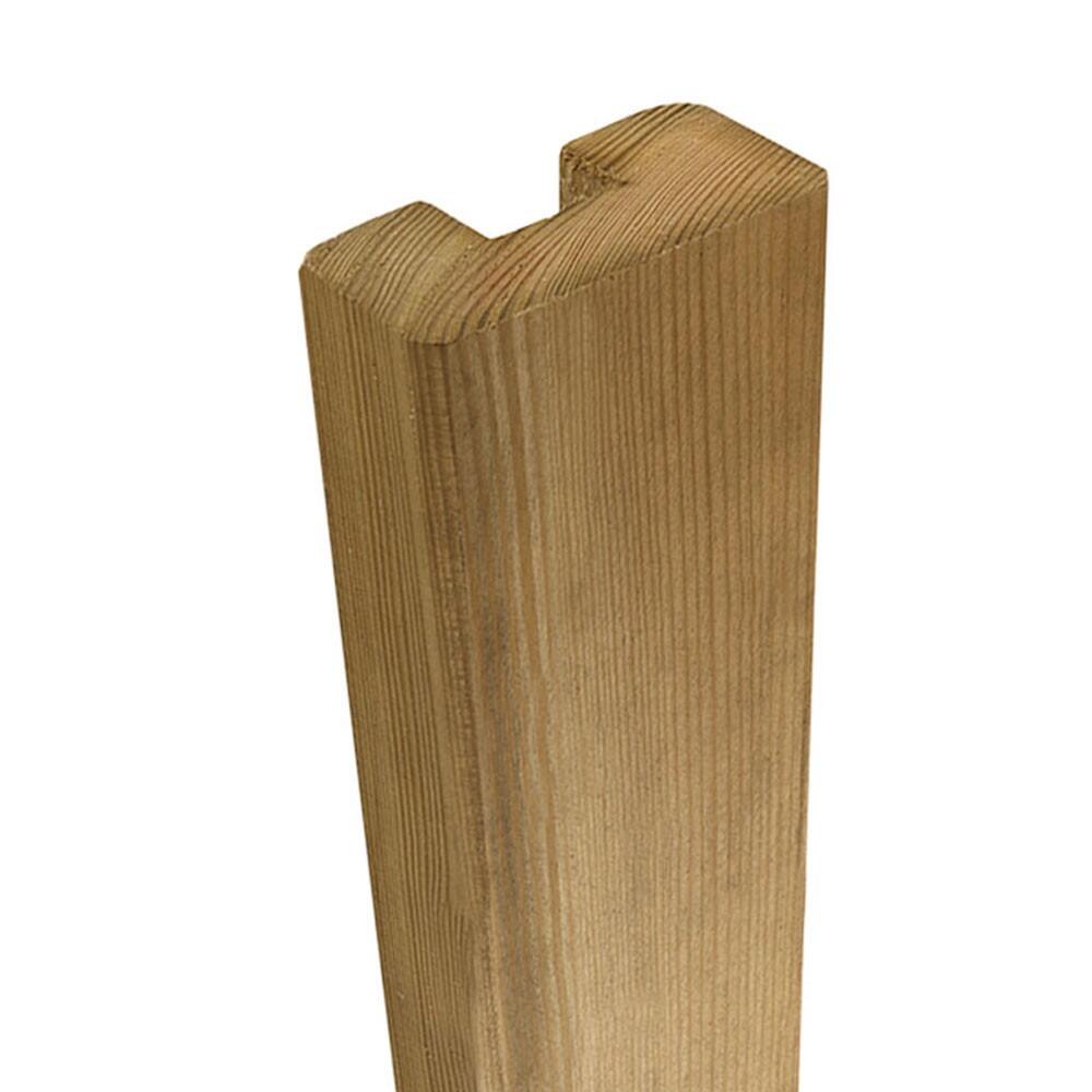 Demi-poteau bois en u simple rainure Quick lam, l.240 x P.9 x H.4.5 cm ...