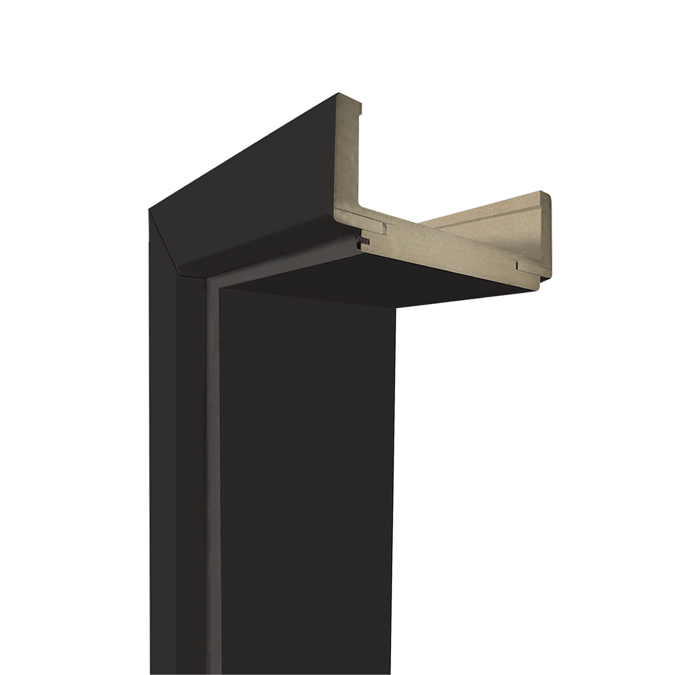 Ościeżnica regulowana 80 prawa zakres regulacji 120-140 mm czarny mat ...