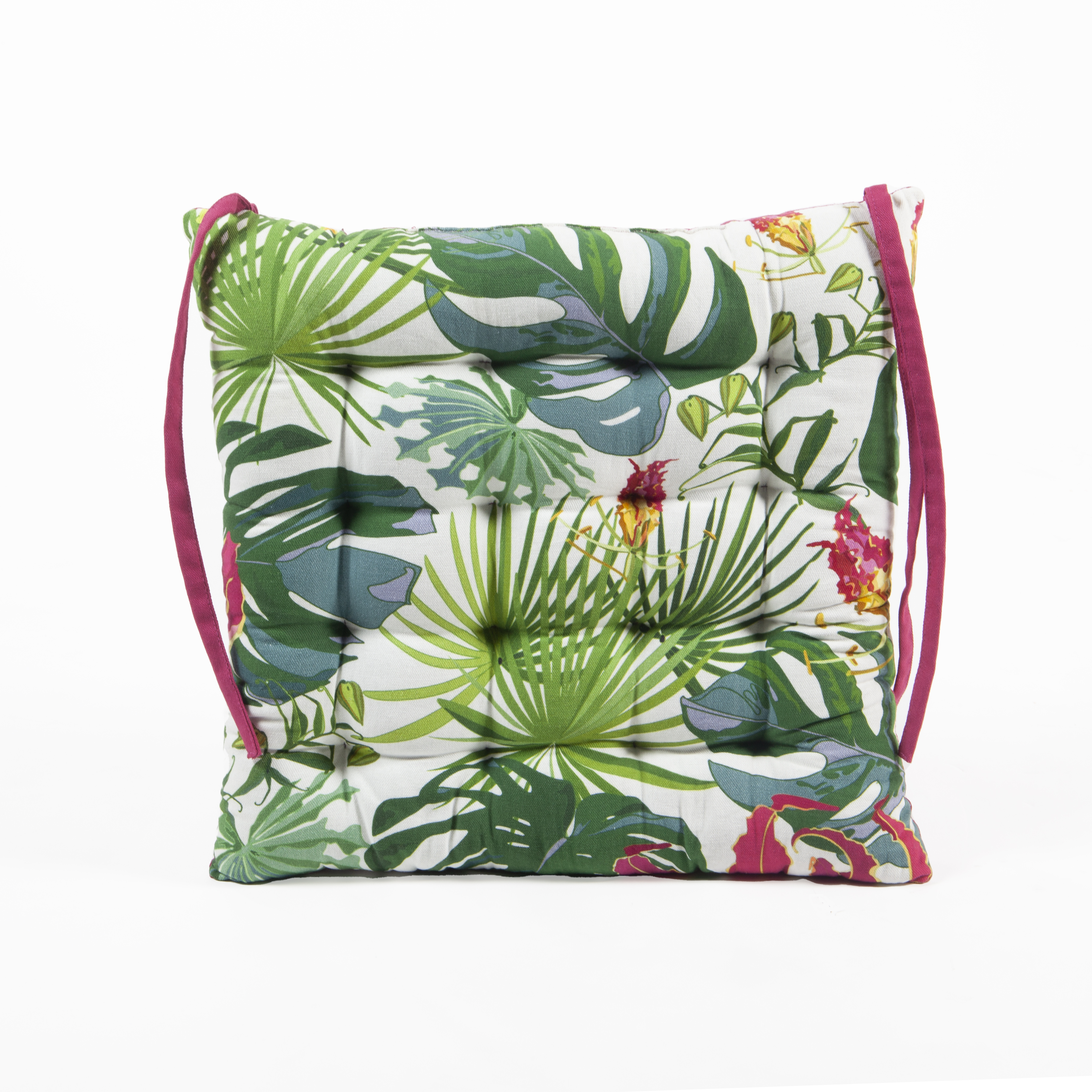 Galette de chaise Espera, vert et violet l.40 x L.40 cm | Leroy Merlin